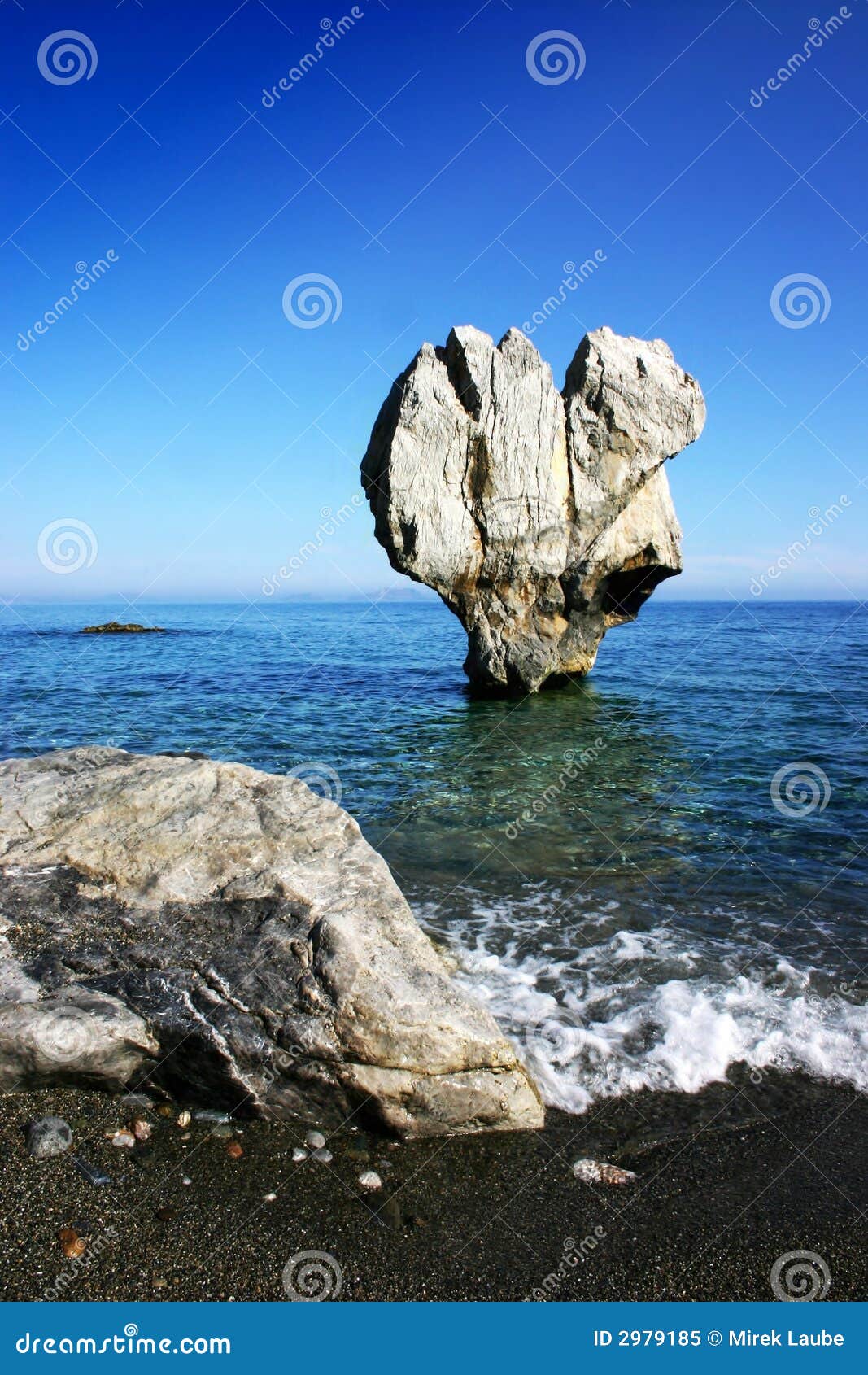 Rock in the sea stock image. Image of storm, grow, country - 2979185