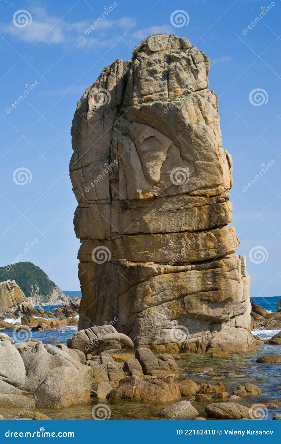 Rock in sea 3 stock photo. Image of stones, beautiful - 22182410