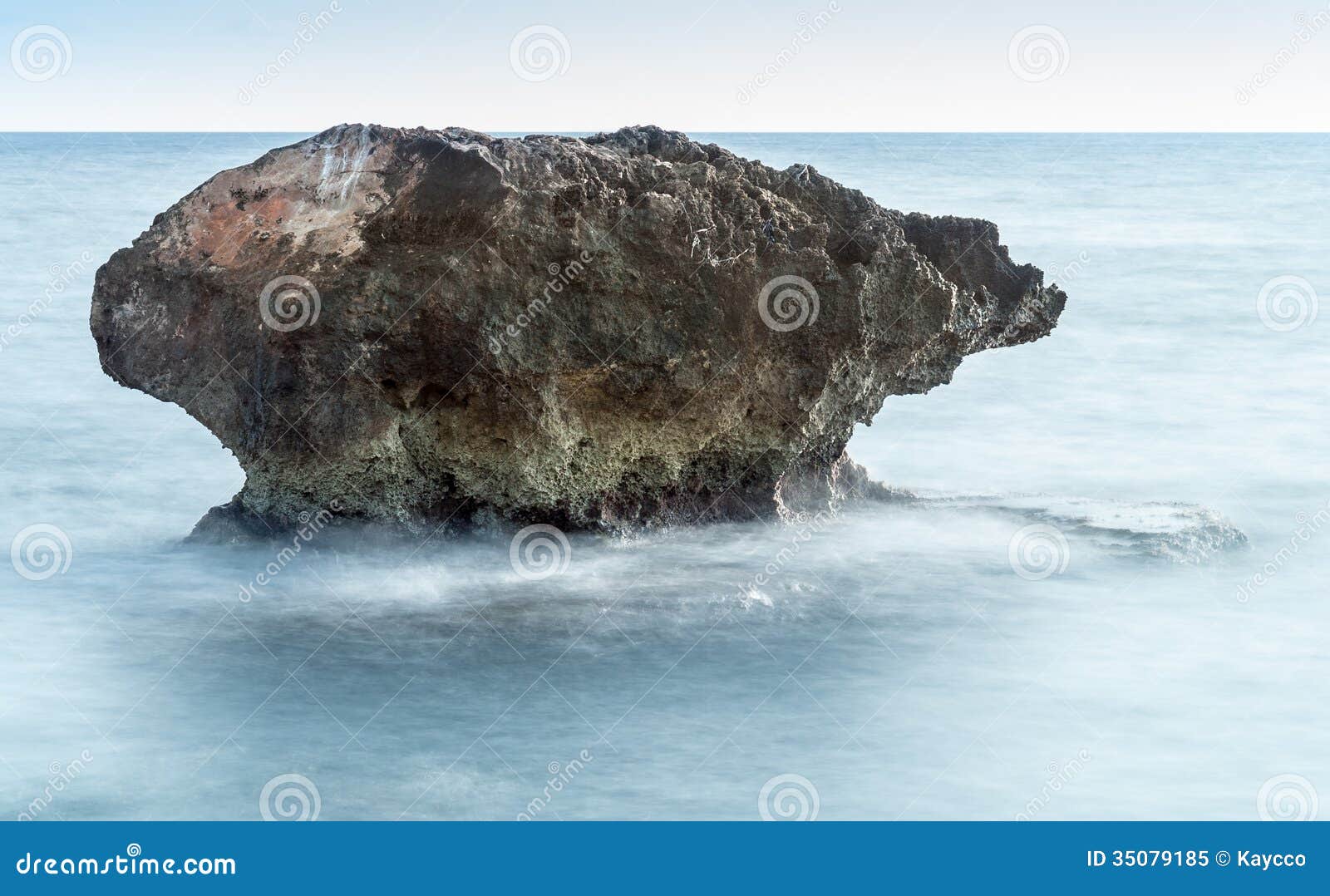 Rock in the sea stock image. Image of natural, nature - 35079185