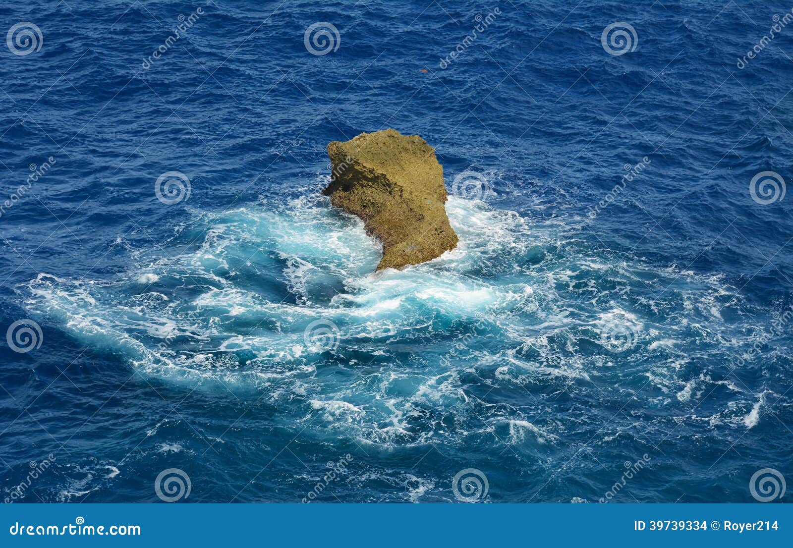 Rock in the sea (Saipan) stock photo. Image of blue, tourist - 39739334