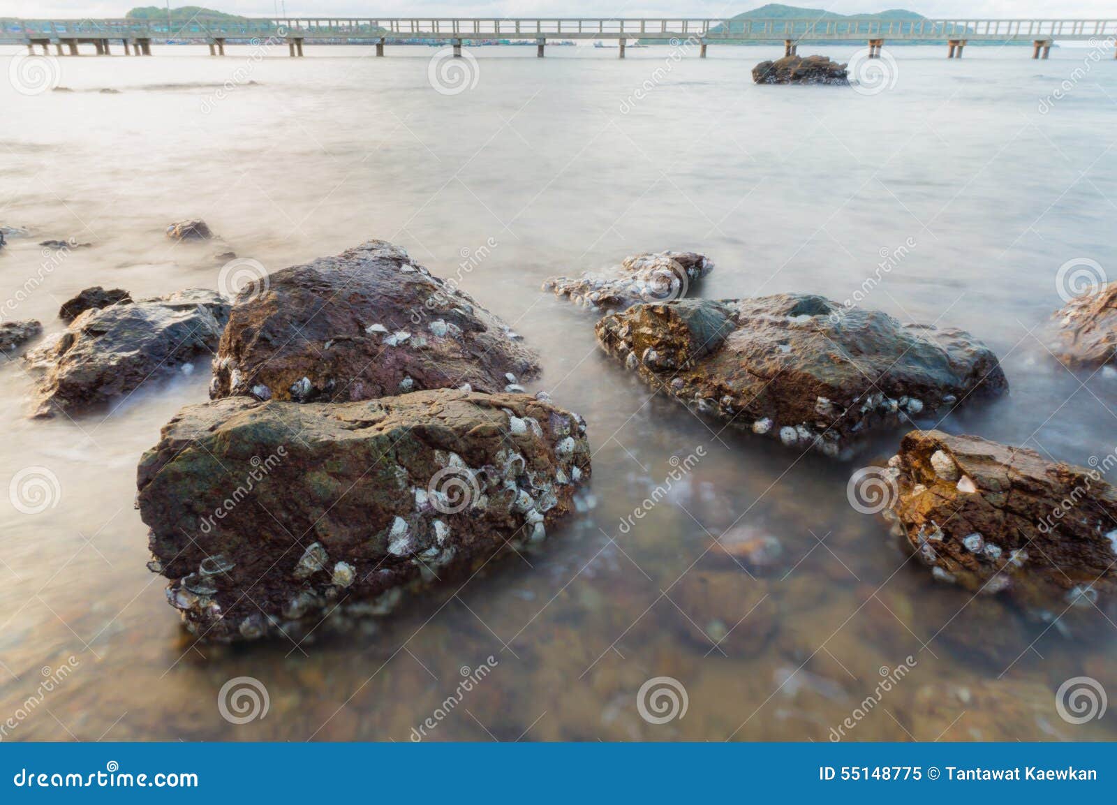 Rock at sea stock image. Image of ocean, side, landscape - 55148775