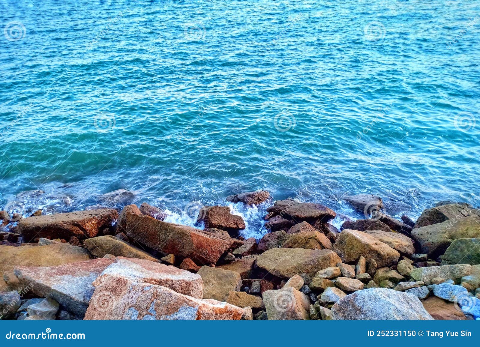 Rock and seashore stock photo. Image of terrain, wave - 252331150