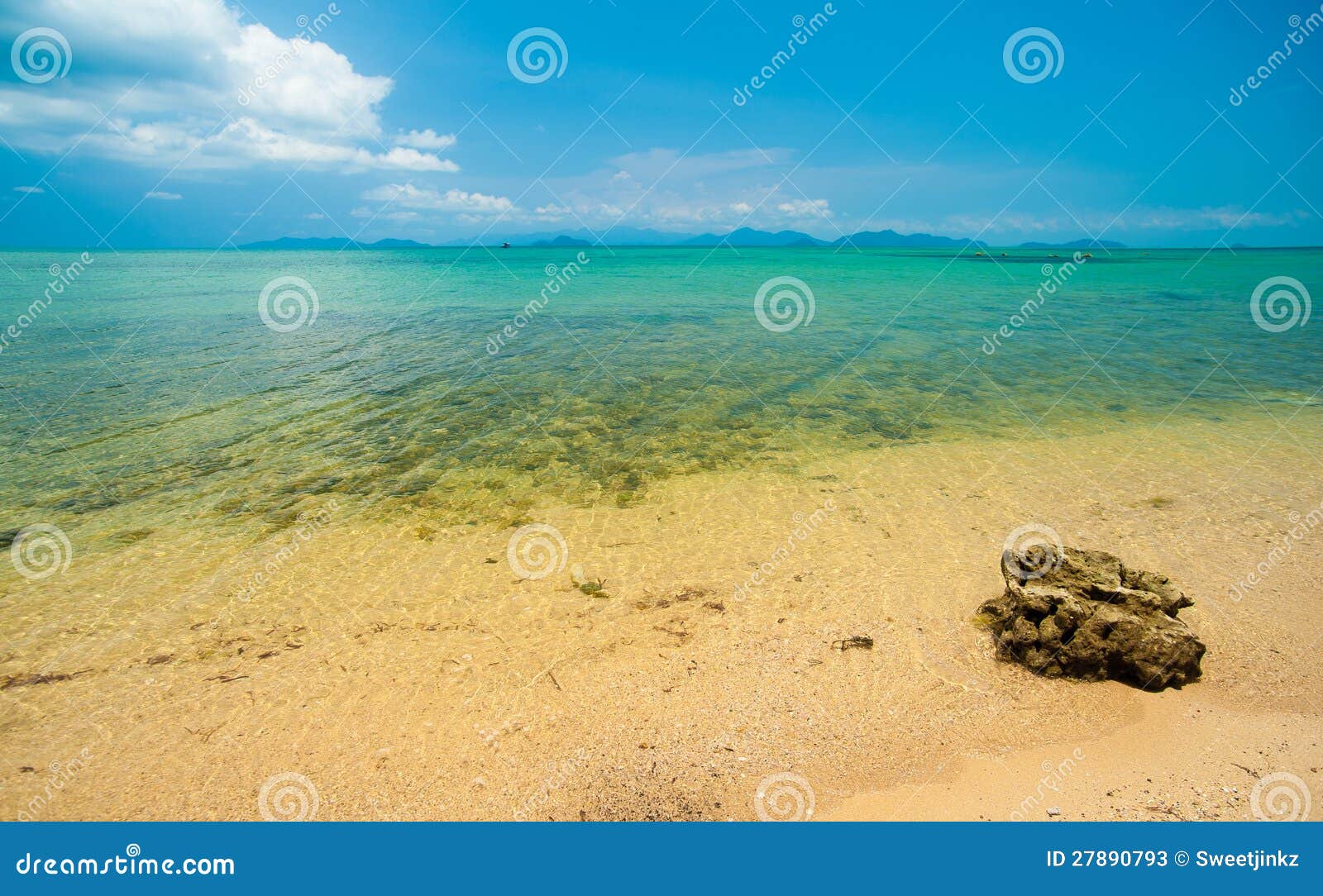 Rock at seaside stock image. Image of seascape, scene - 27890793