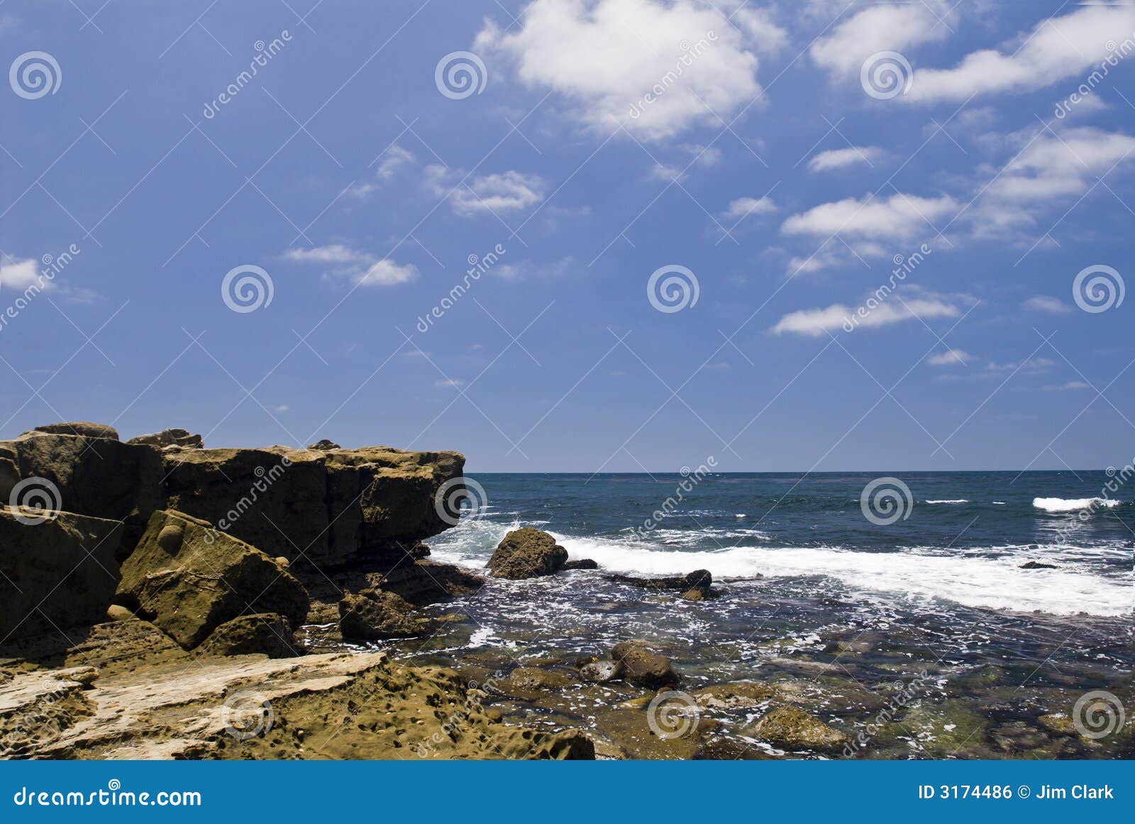 Rock Shoreline Picture. Image: 3174486