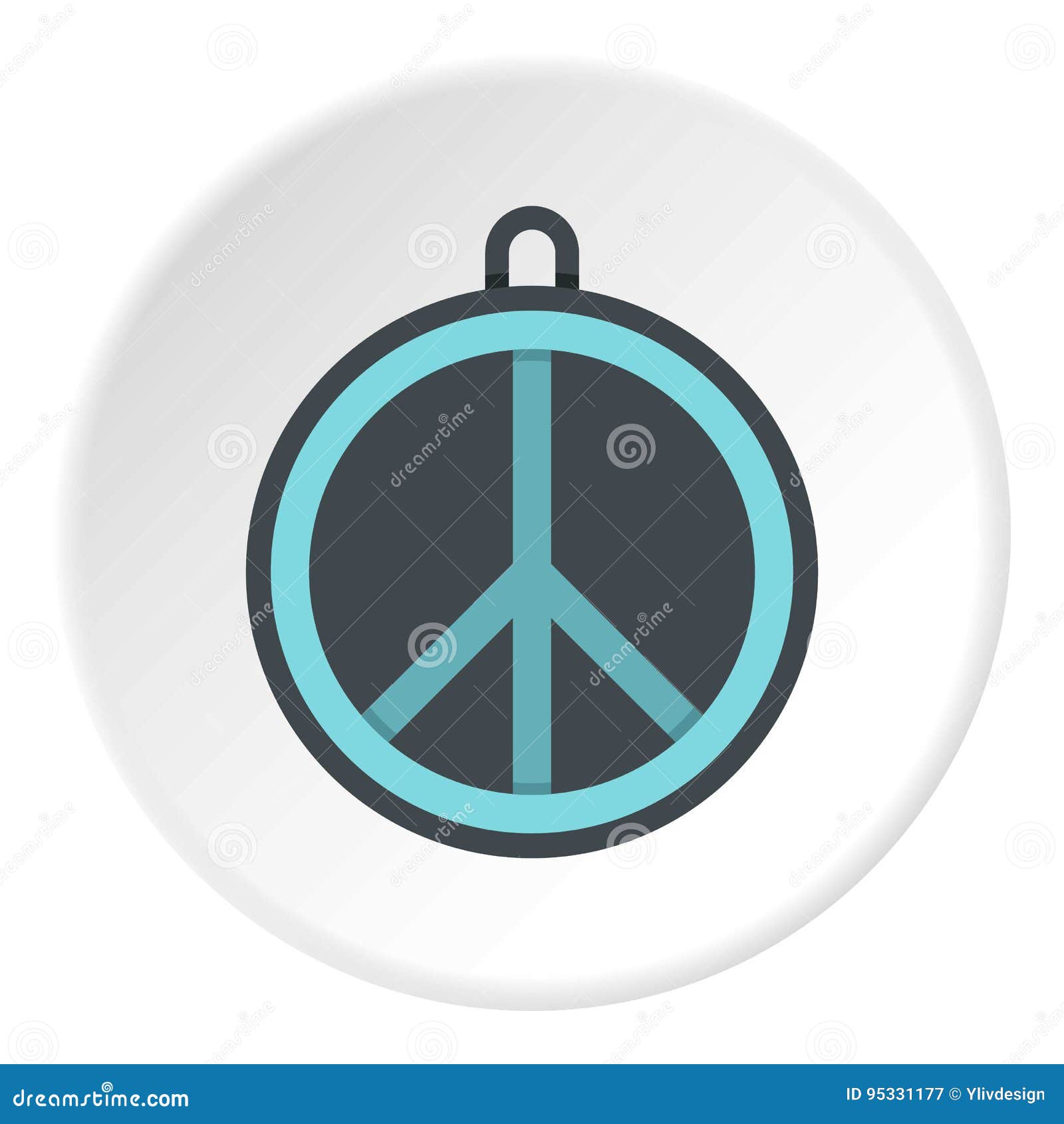 Rock sign icon circle stock vector. Illustration of band - 95331177