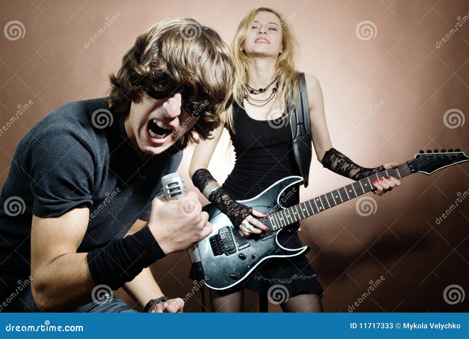 Rock singer stock image. Image of musician, metal, lighting - 11717333