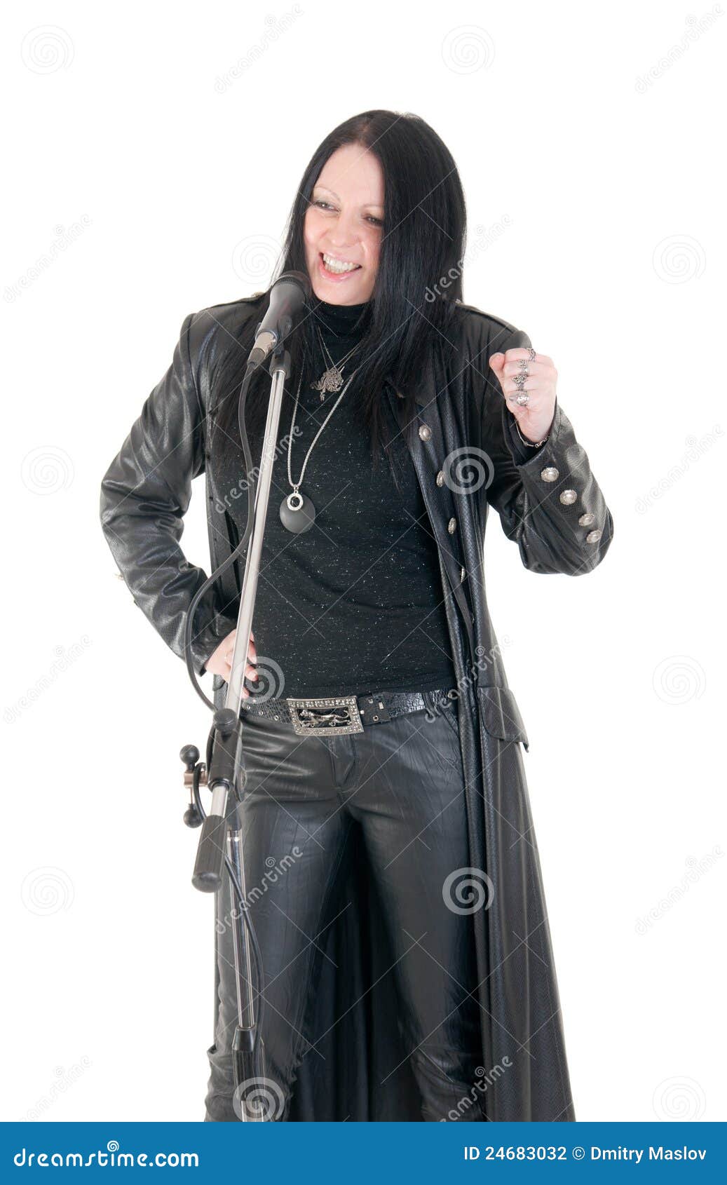 The rock singer stock photo. Image of black, singer, rock - 24683032