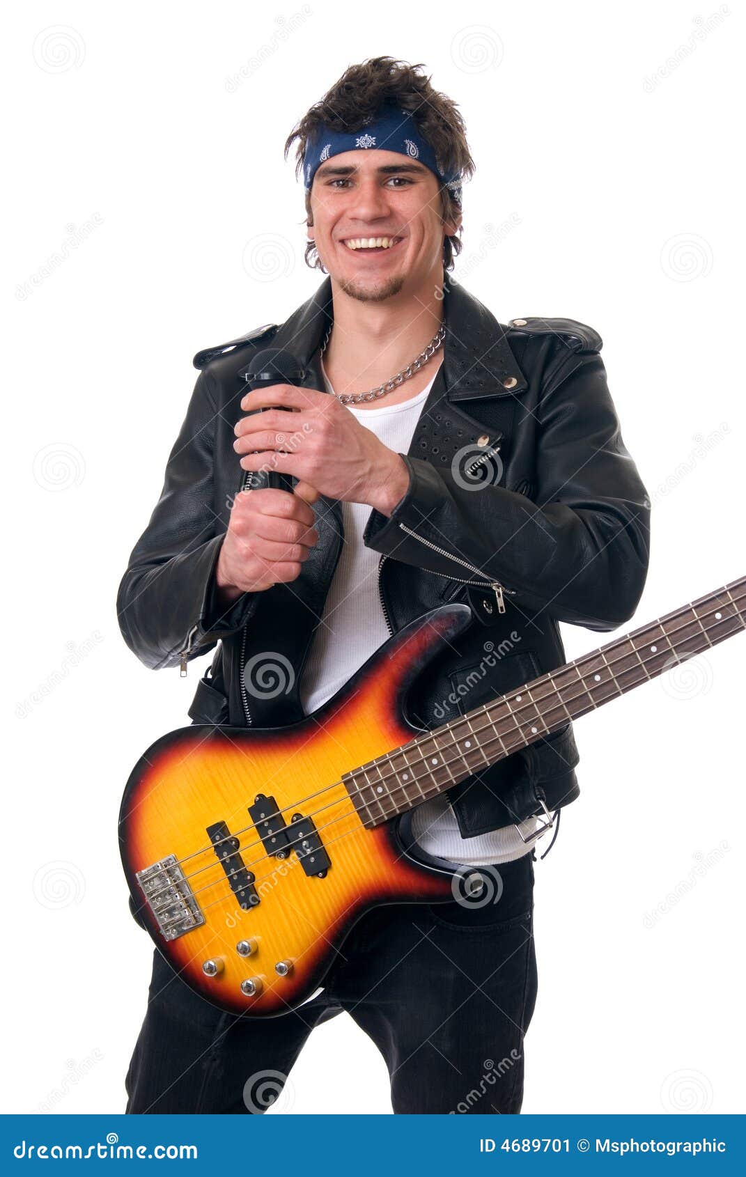 Rock singer stock image. Image of adult, young, smiling - 4689701