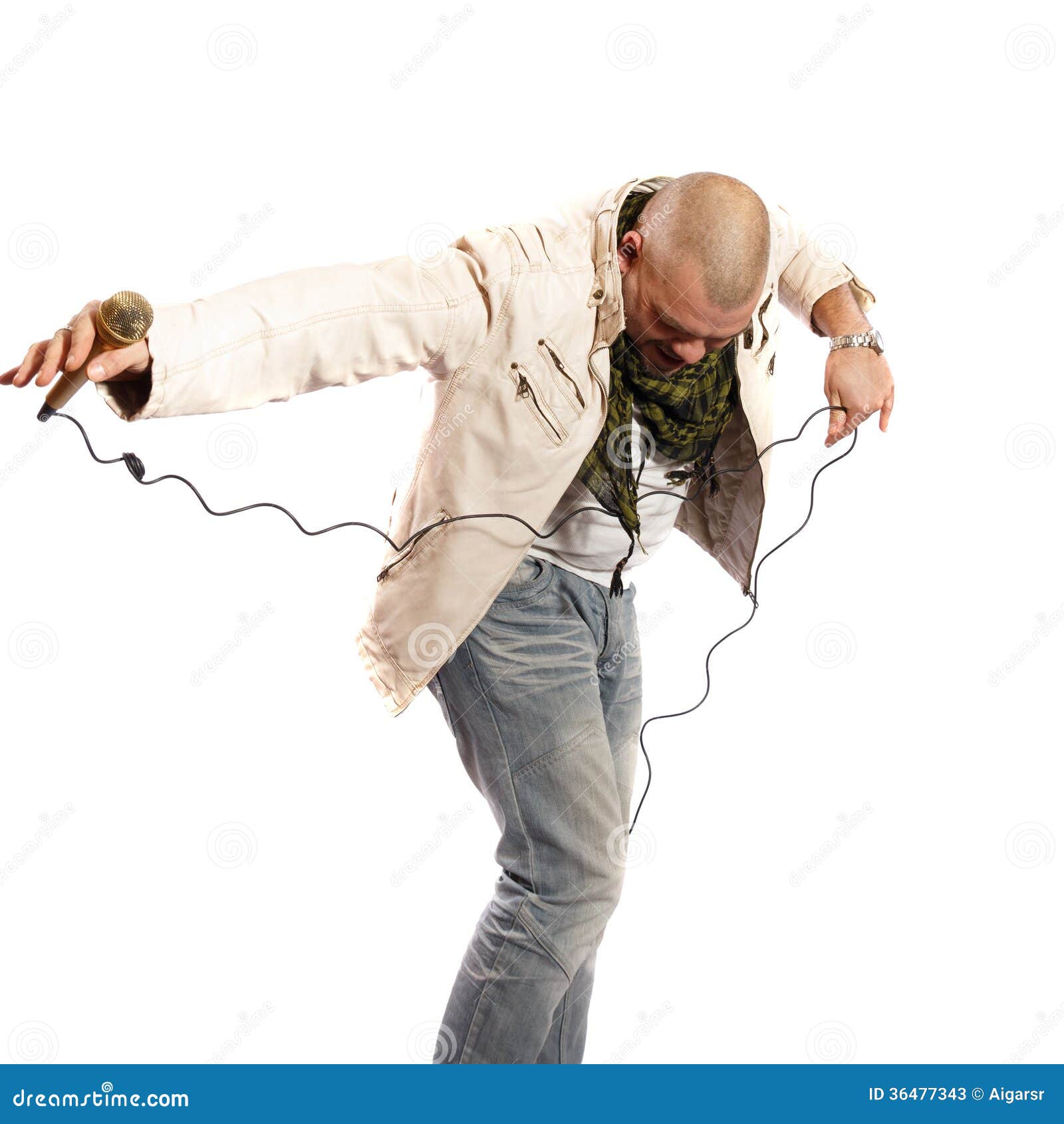 Rock singer dancing stock image. Image of feeling, performance - 36477343