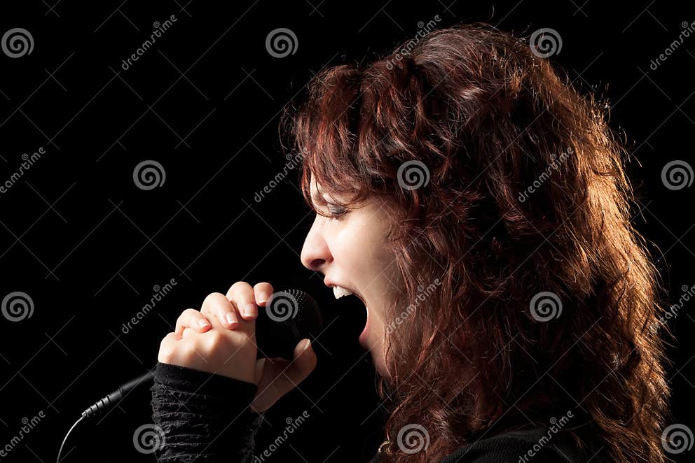 Rock Singer Screaming stock image. Image of screaming - 20243113