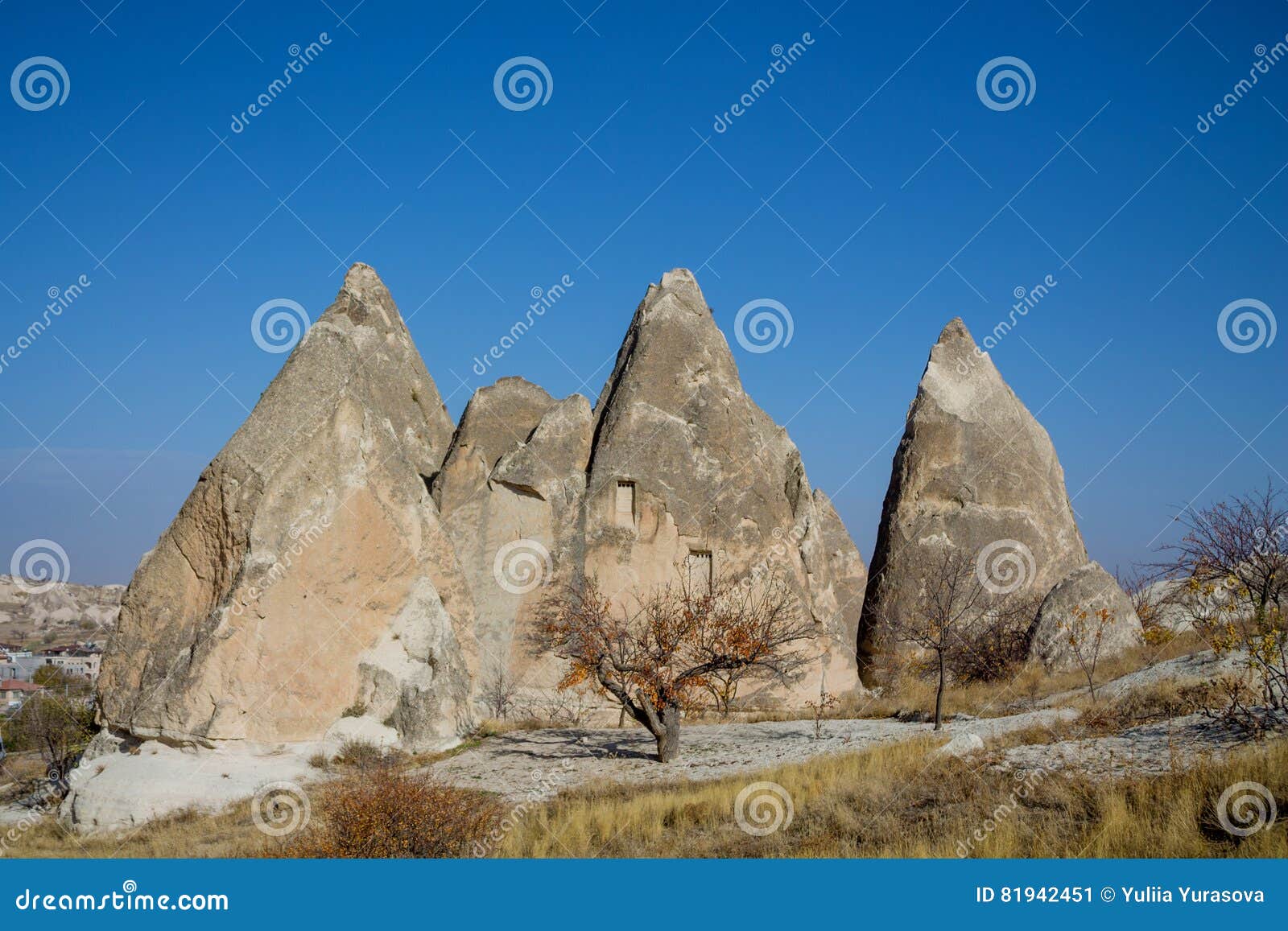 Rock Sites of Cappadocia stock image. Image of limestone - 81942451