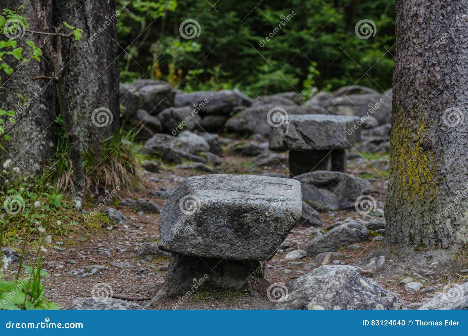 Rock for sitting in nature stock photo. Image of athlete - 83124040