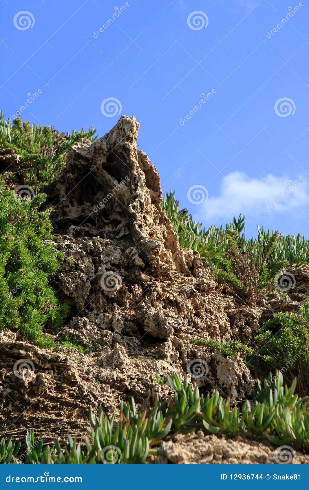 Rock and sky stock photo. Image of panoramic, grass, heaven - 12936744