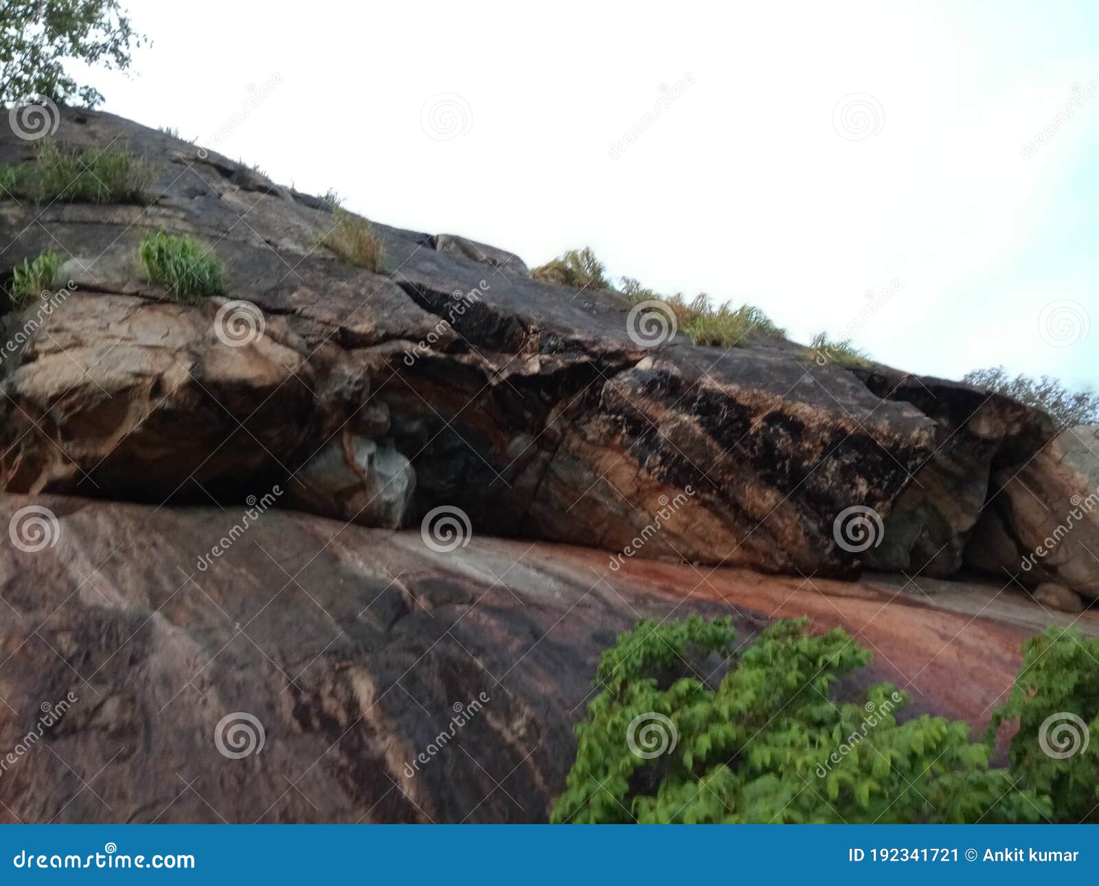 Rock and sky stock image. Image of trail, formation - 192341721