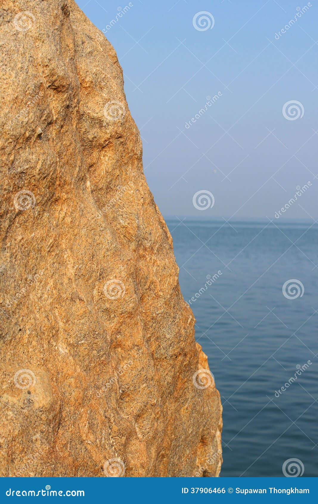 Rock ,sky and sea scape stock photo. Image of stone, ocean - 37906466