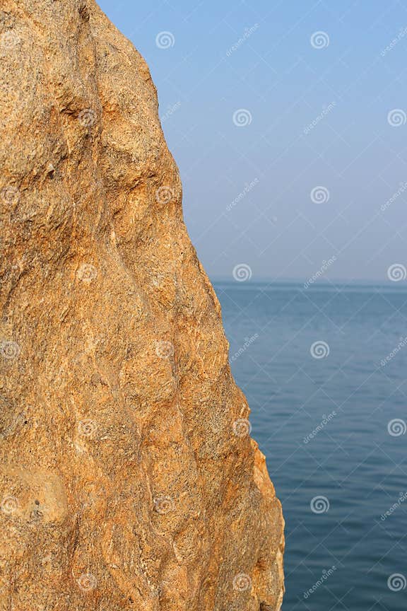 Rock ,sky and sea scape stock photo. Image of stone, ocean - 37906466