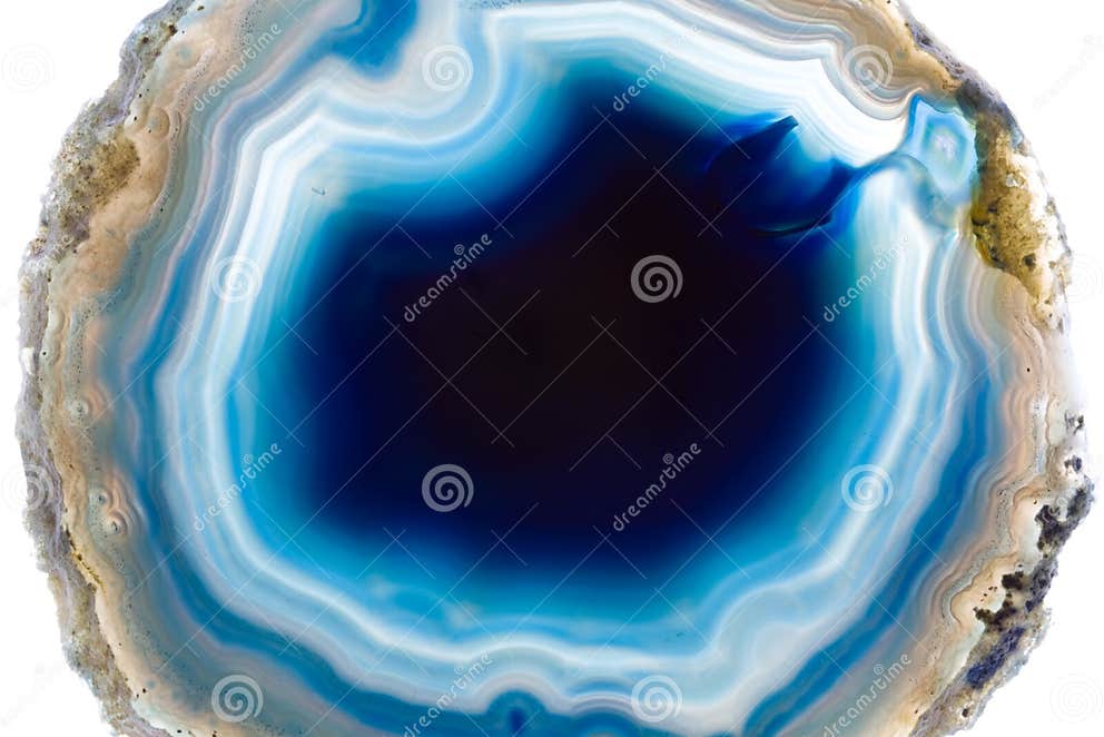 Rock slice stock photo. Image of banded, blue, white, slice - 5399948