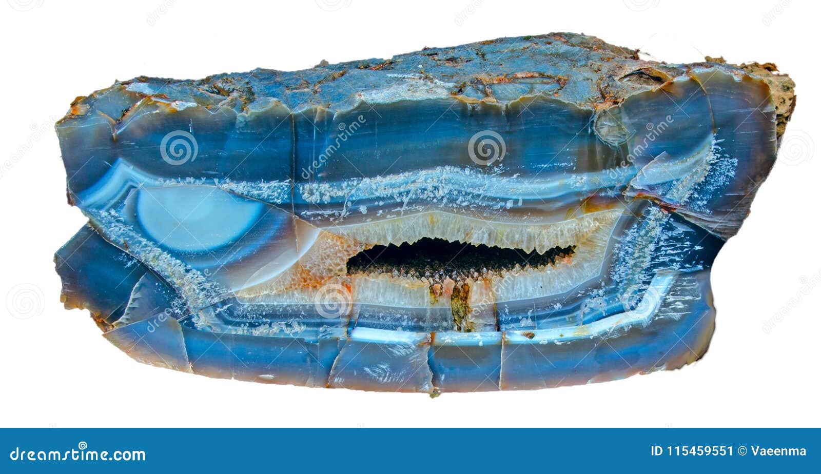 Rock slice stock image. Image of closeup, semiprecious - 115459551