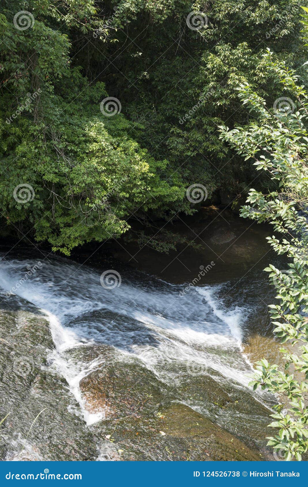 Rock slope flowing cascade stock photo. Image of current - 124526738