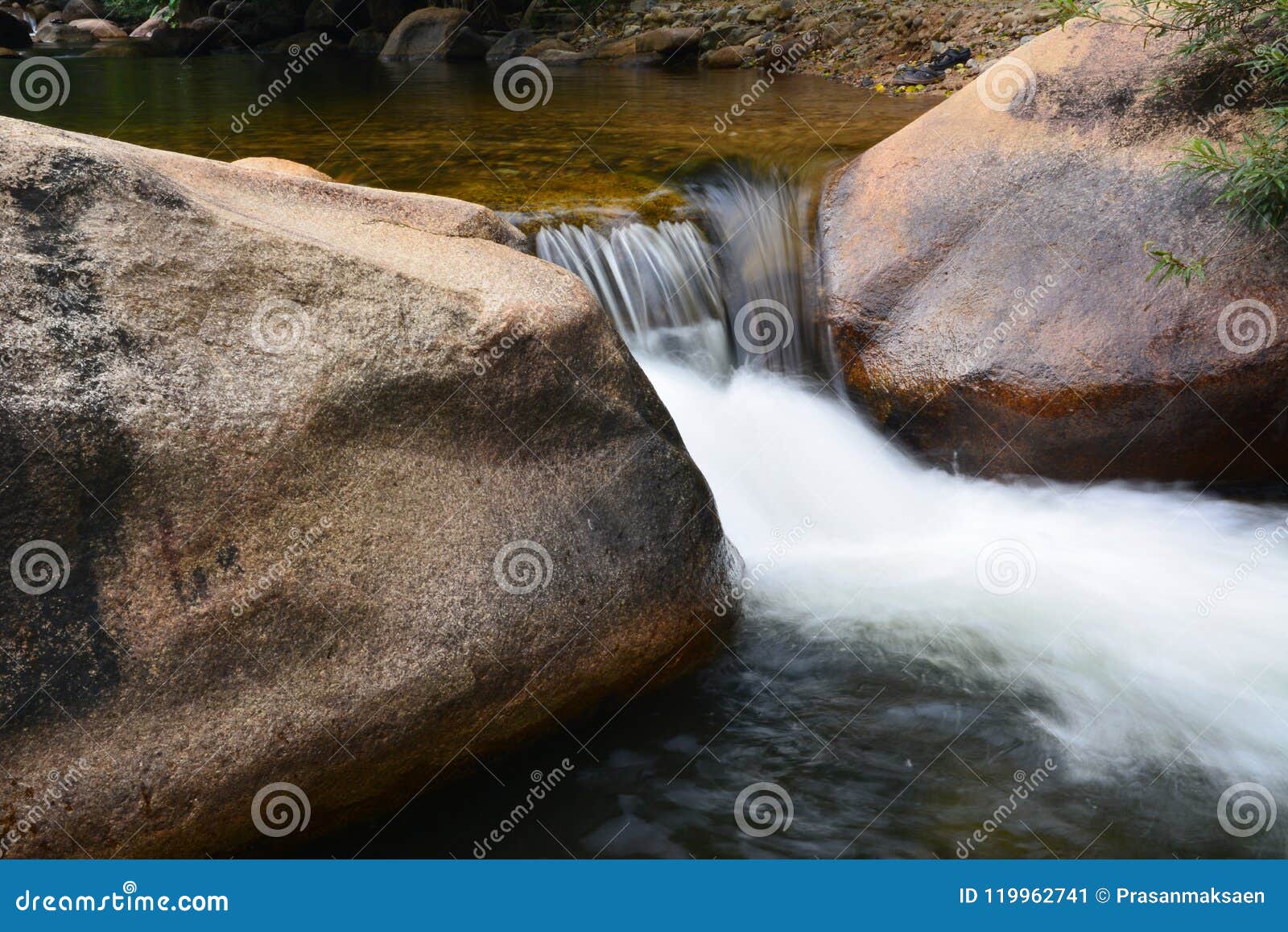 Waterfall top view stock image. Image of small, falls - 119962741