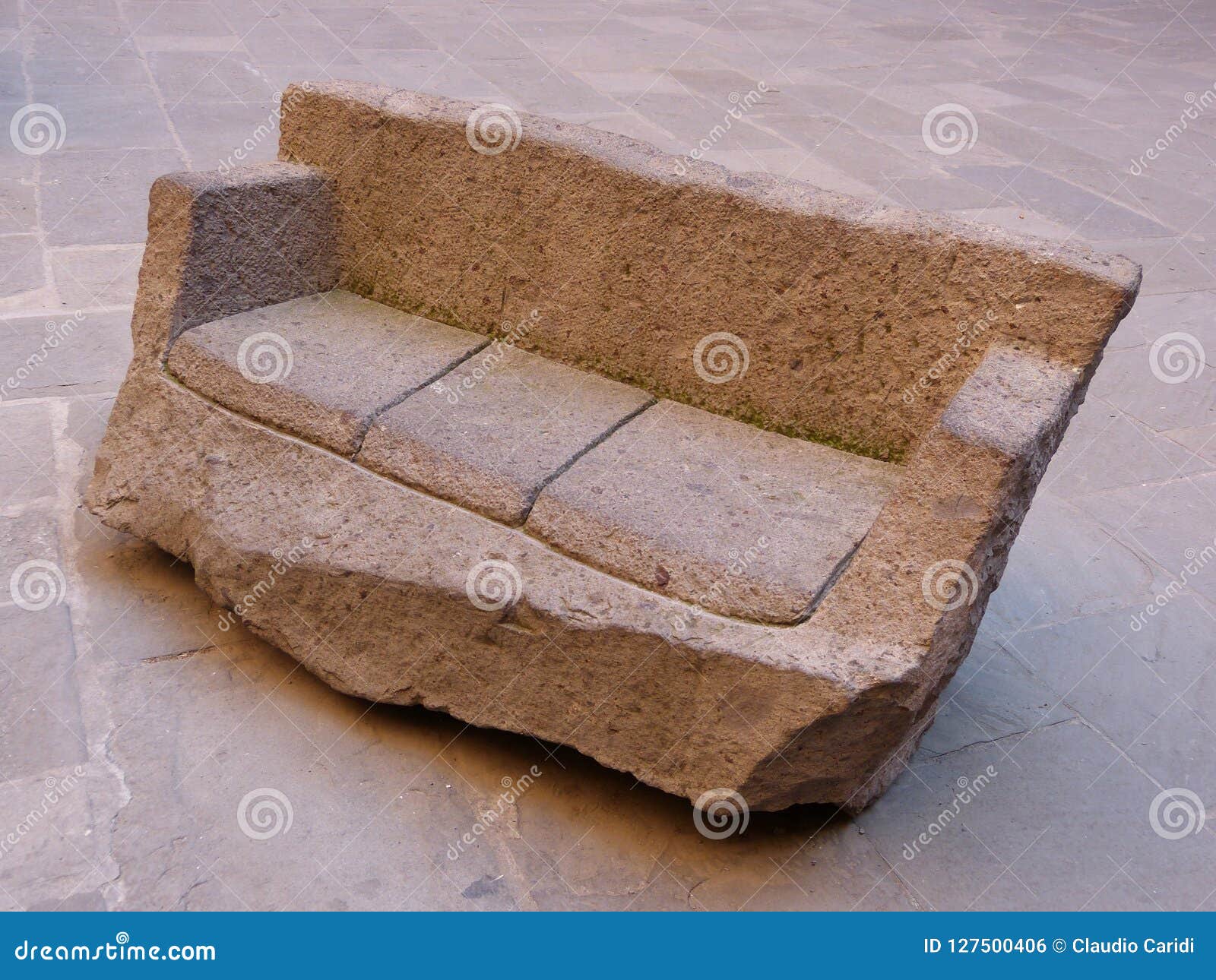 A rock sofa stock photo. Image of sofa, solid, design - 127500406