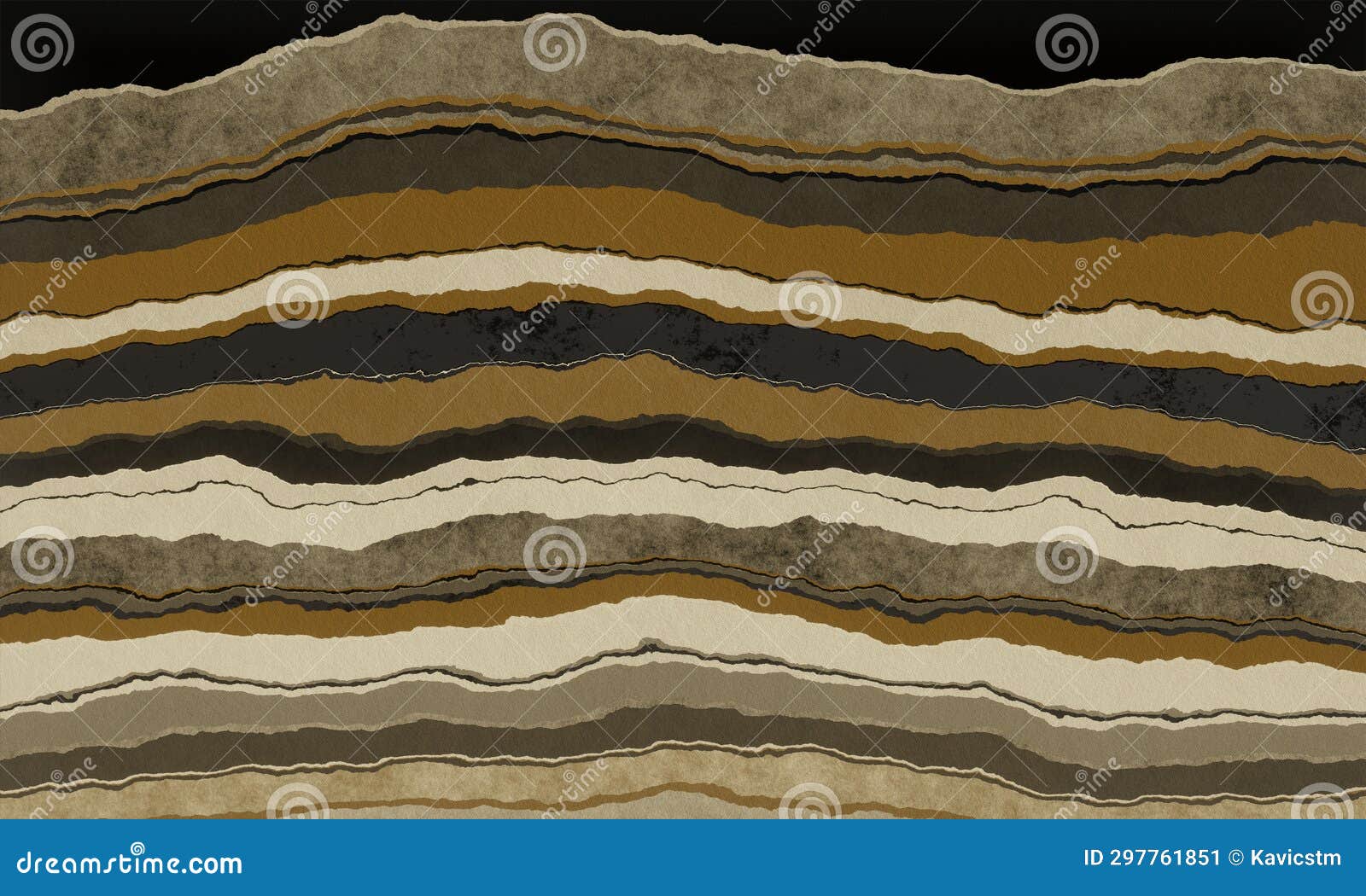 Rock and Soil Layers. Brown Layered Rock. Bedded Sandstone Stock Image ...