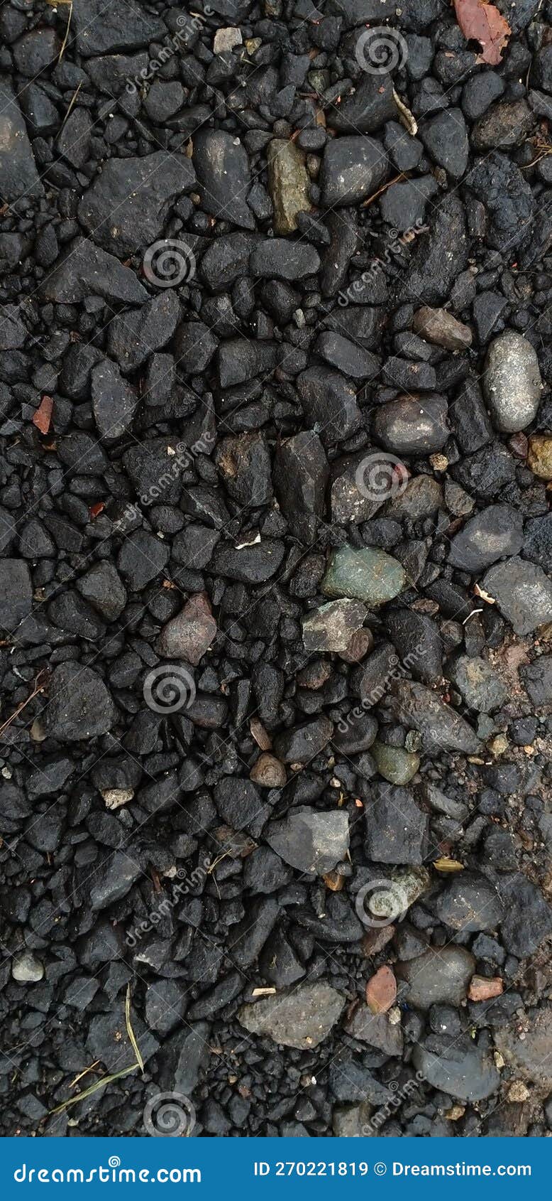 Rock Soil Rubble on Left Road Side Stock Image - Image of rubble ...