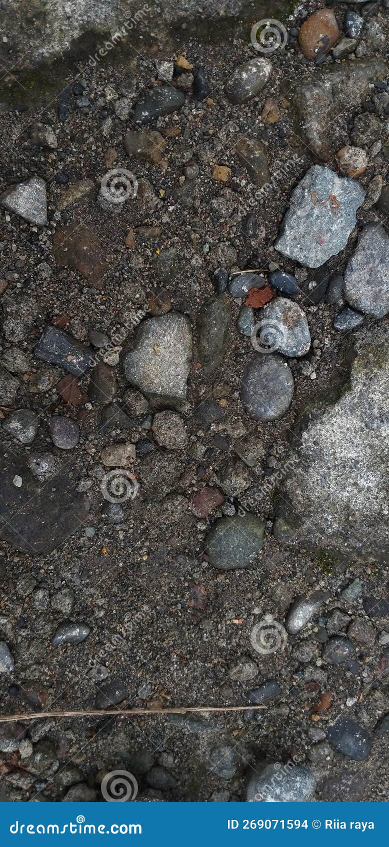 Rock Soil Rubble on Road Side Stock Photo - Image of gravel, flooring ...