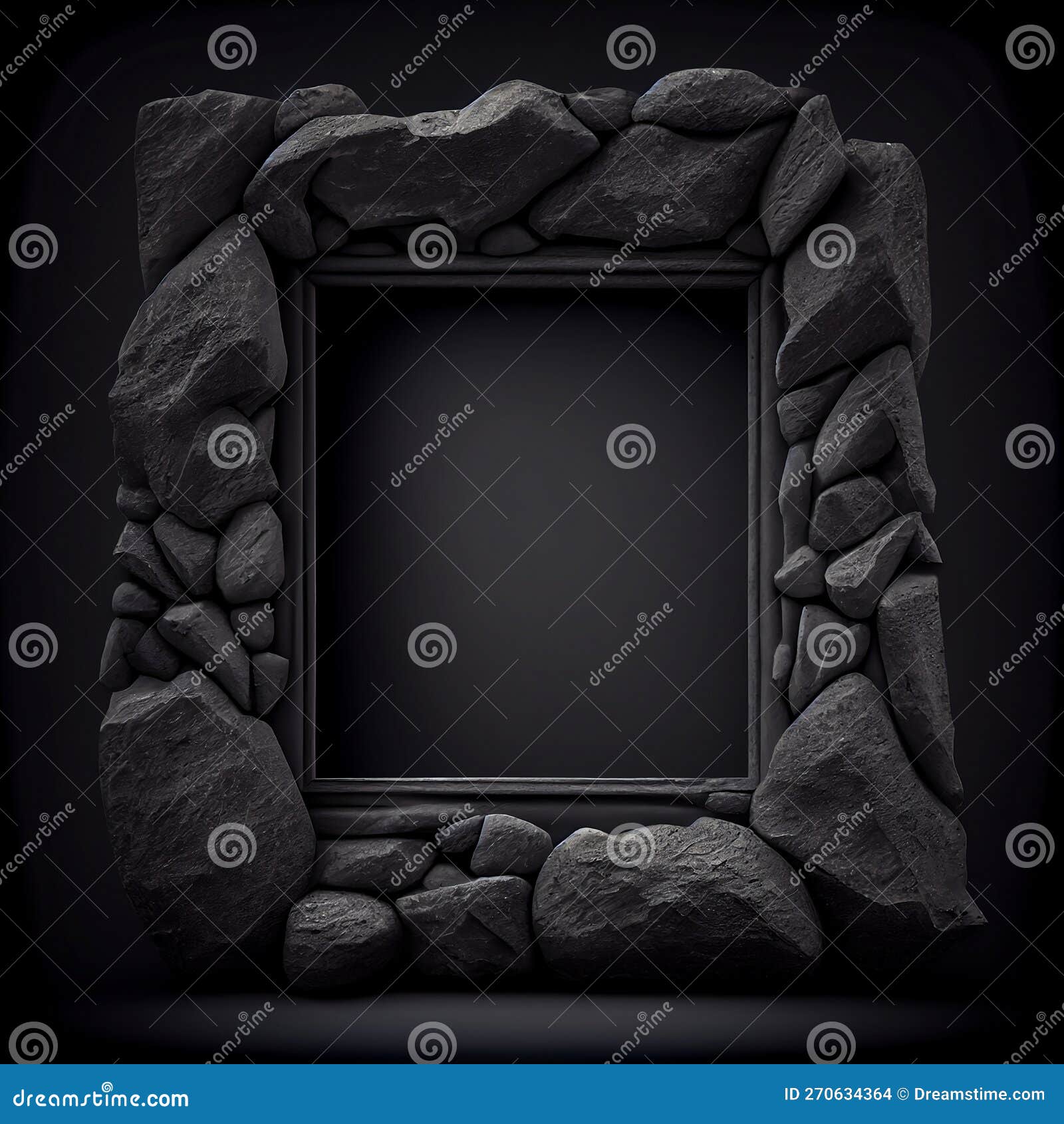 A Rock Solid Image Stone And Concrete On A Black Background, Durability ...