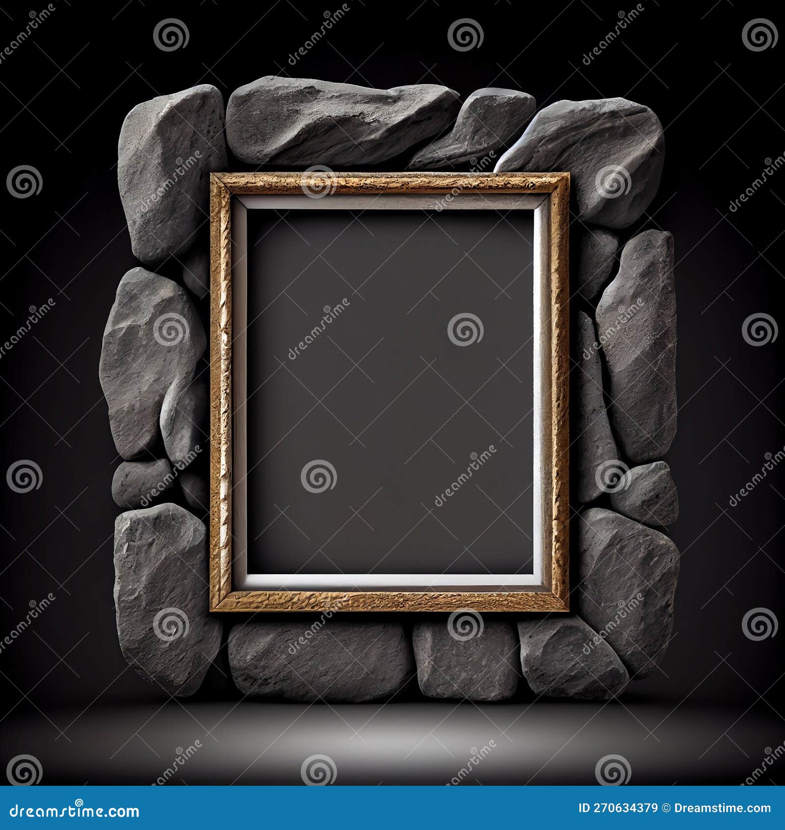 A Rock Solid Image Stone And Concrete On A Black Background, Durability ...