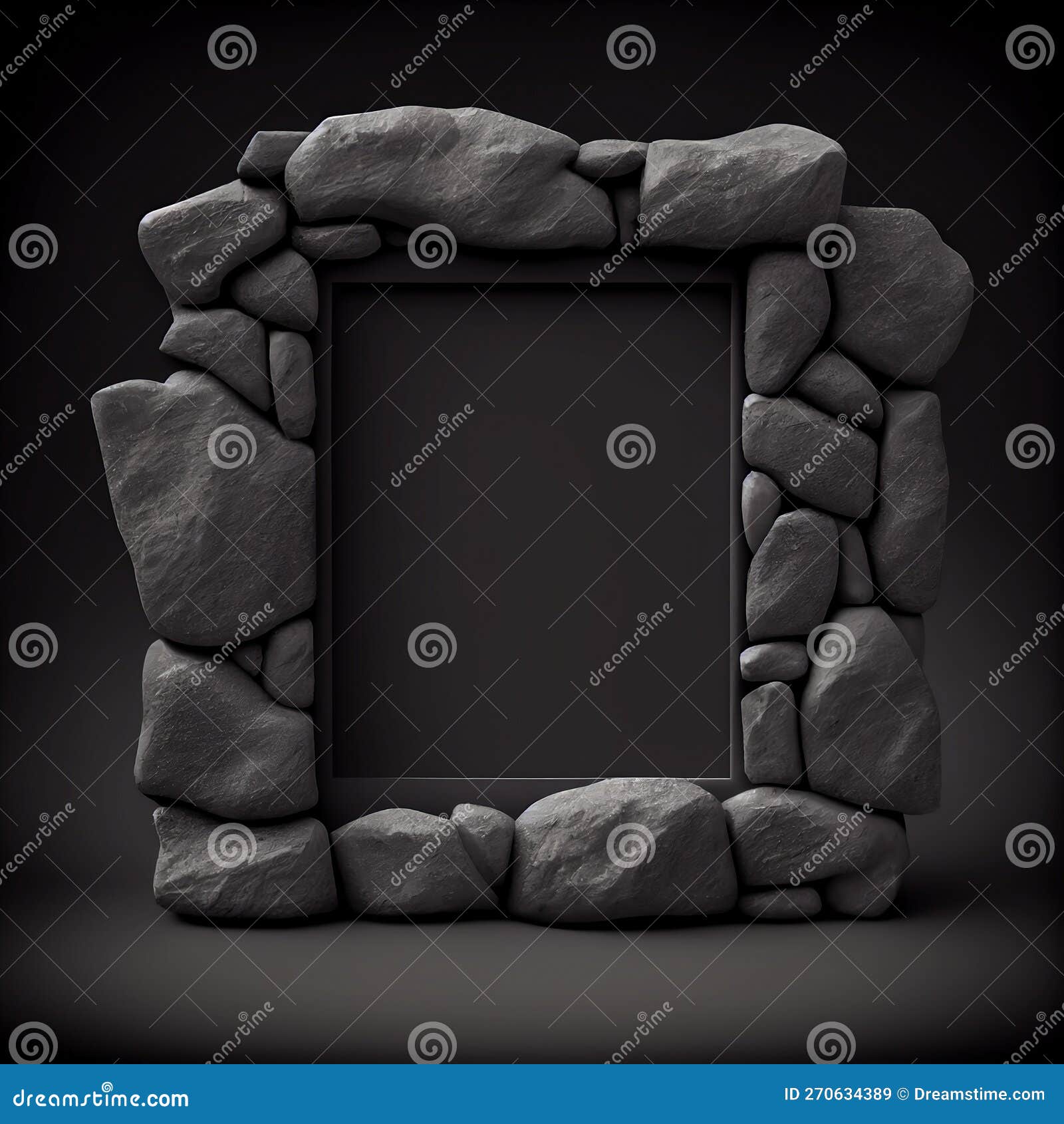 A Rock Solid Image Stone And Concrete On A Black Background, Durability ...