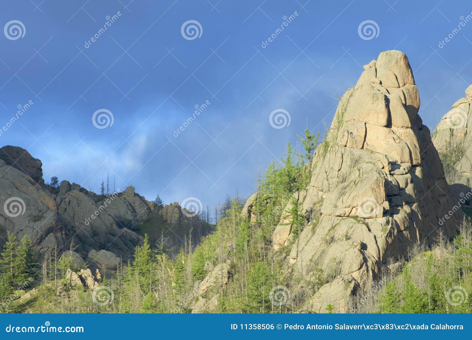 Rock spire stock photo. Image of hillside, beautiful - 11358506