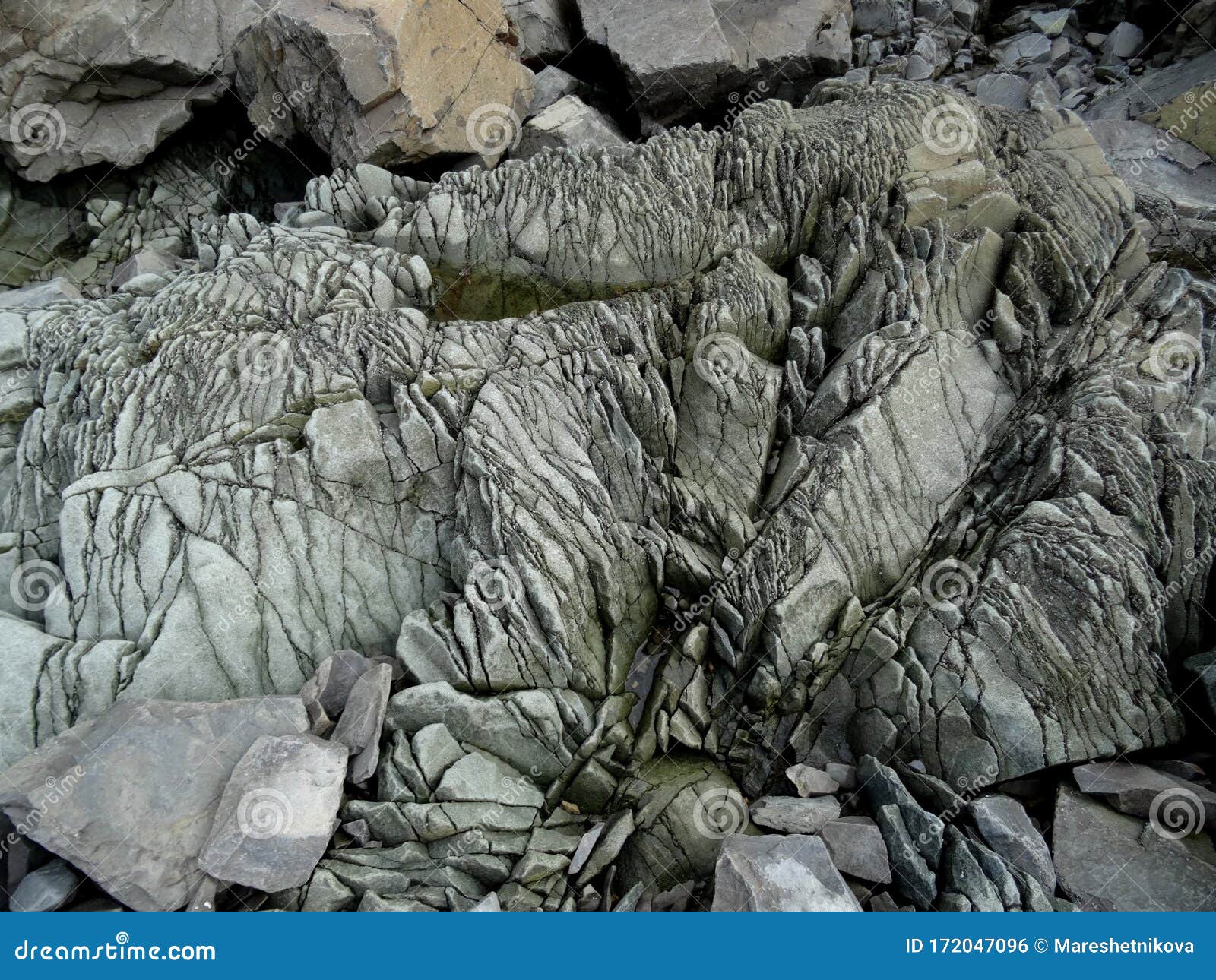 Rock Split by Beautiful Cracks Stock Photo - Image of natural, design ...