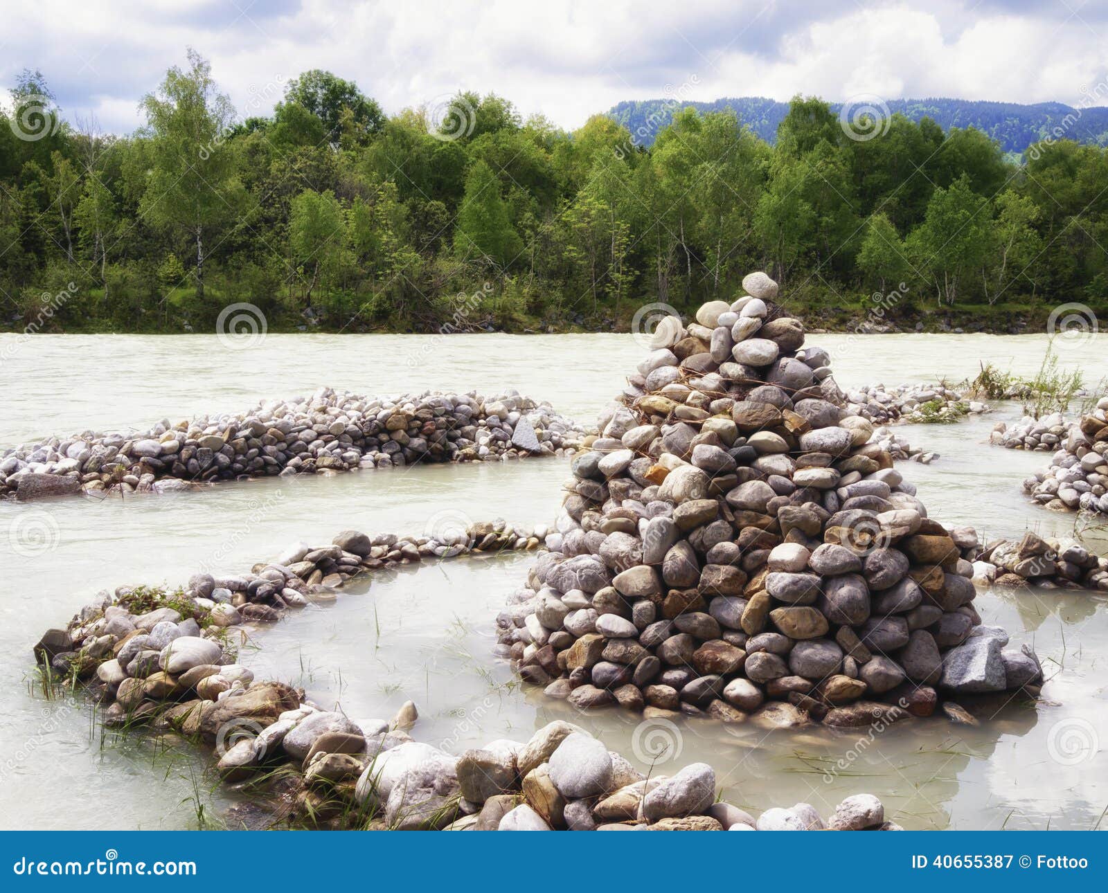 Rock stack stock image. Image of idyllic, riverbed, nature - 40655387