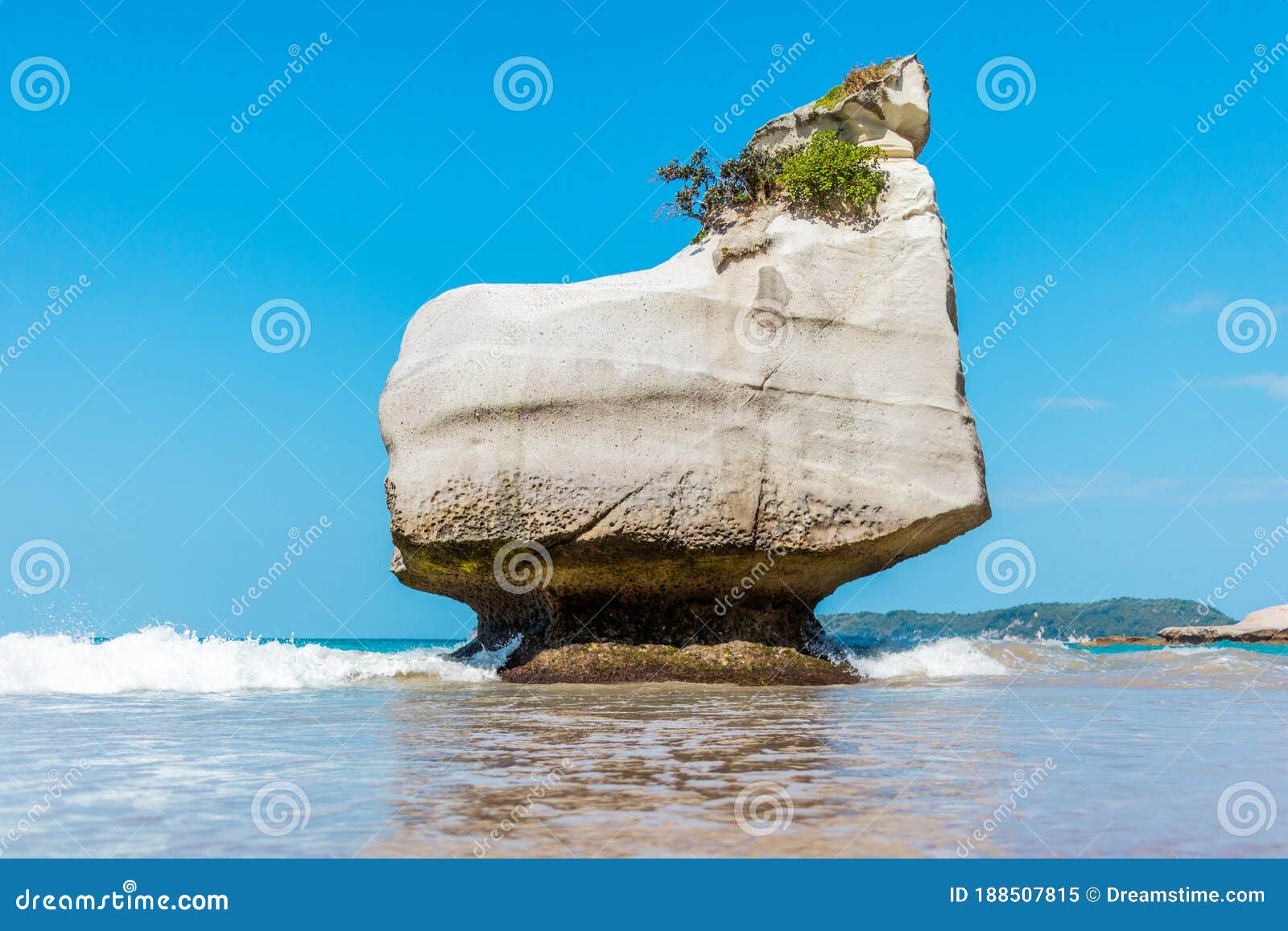 Rock stack at the beach stock image. Image of mountains - 188507815