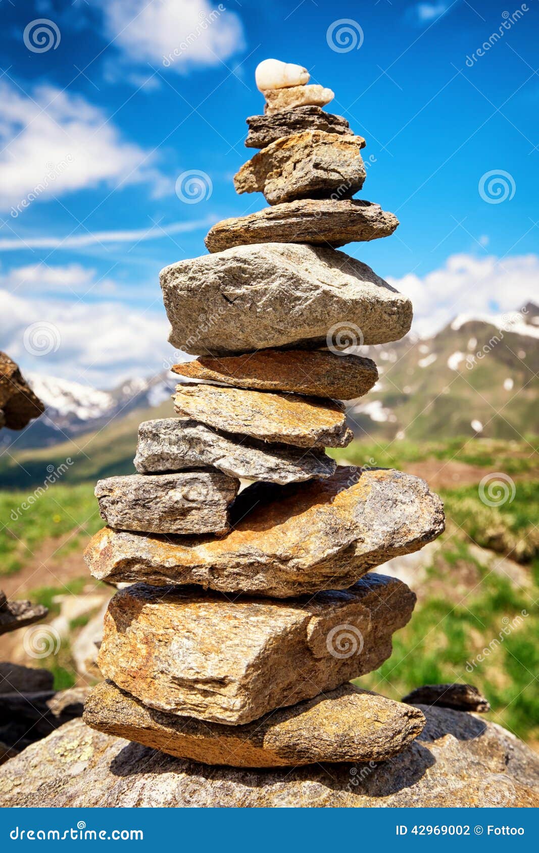Rock stack stock photo. Image of blue, arrangement, high - 42969002