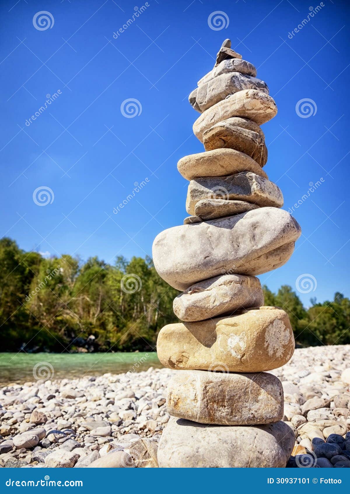 Rock stack stock image. Image of forest, harmony, scene - 30937101