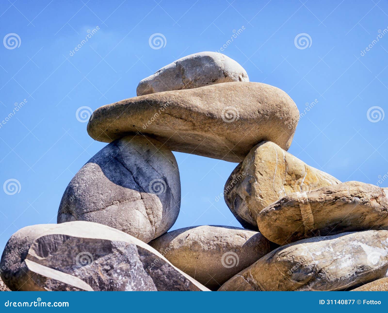 Rock stack stock image. Image of smooth, idyllic, backgrounds - 31140877
