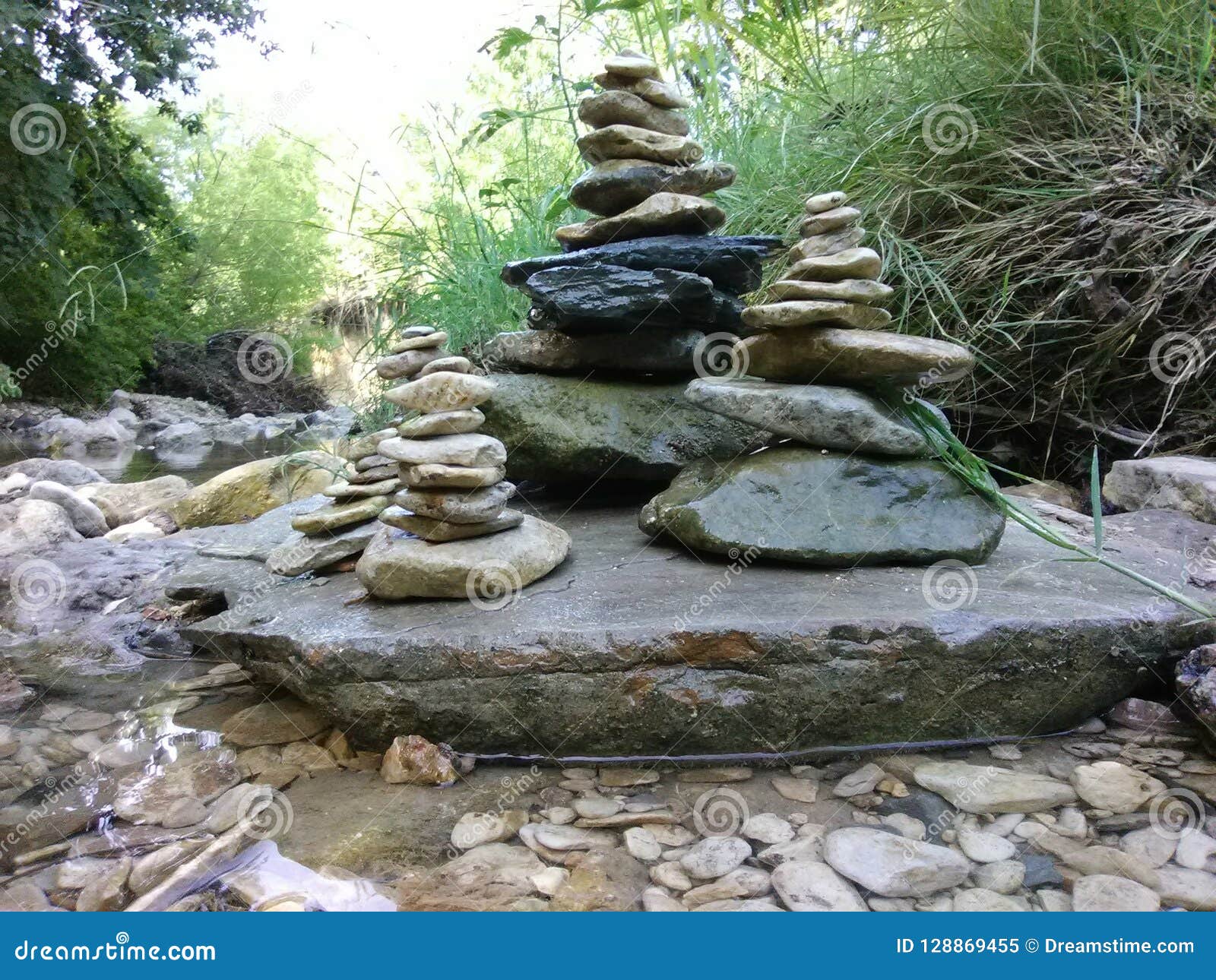 Rock stacking stock image. Image of hills, poparbor - 128869455