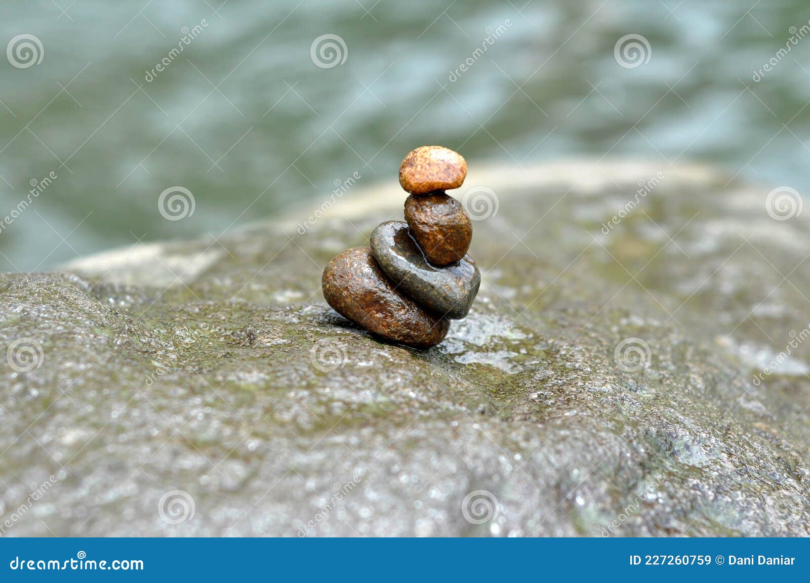 Rock Stacking or Rock Balancing Stock Image - Image of pyramid ...