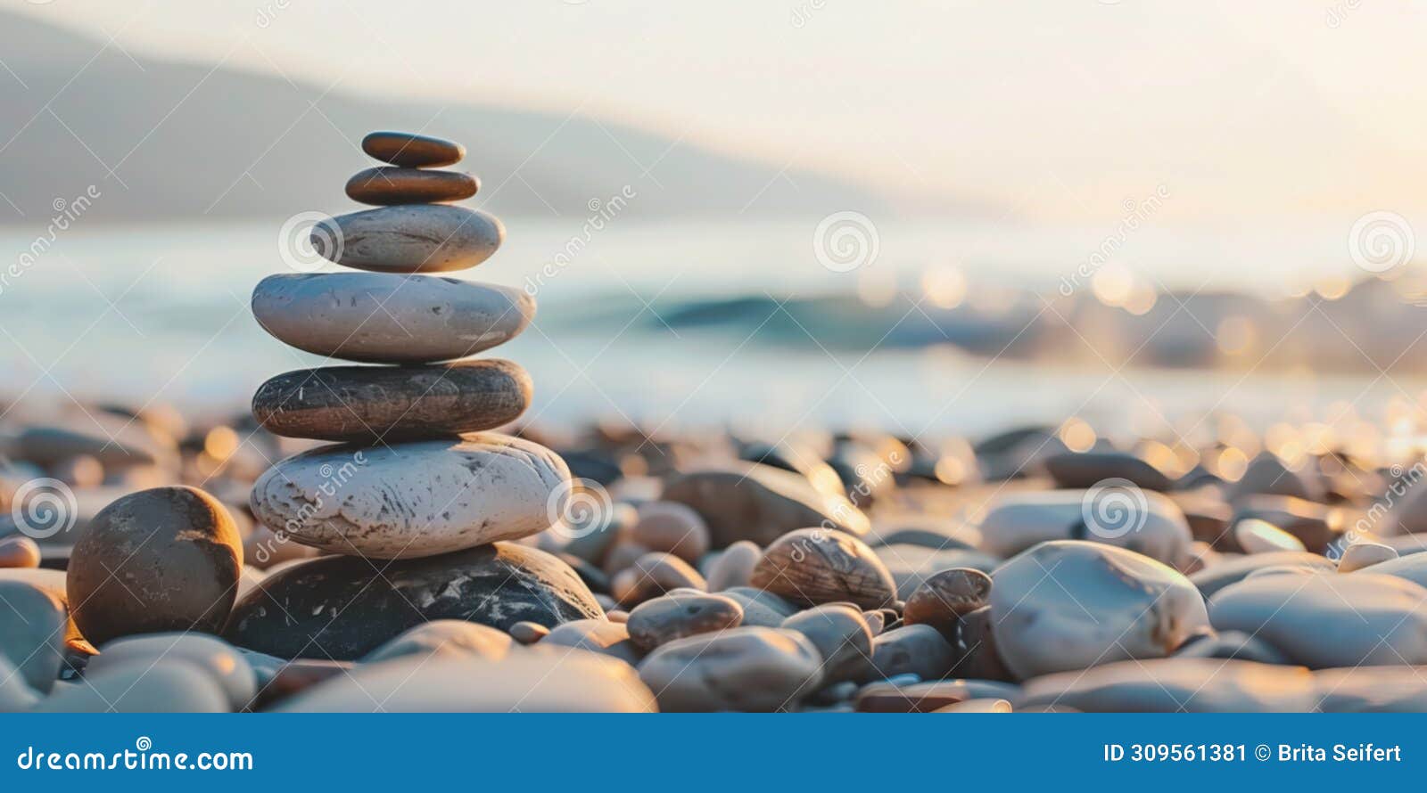 Rock Stacks Placed on Top of Another in a Pile. Harmonious Alignment ...