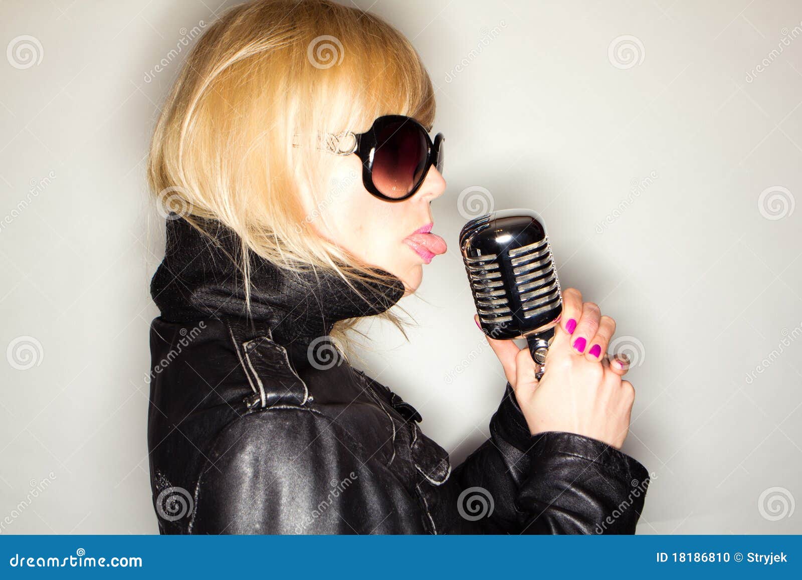 Rock star stock photo. Image of record, performer, singer - 18186810