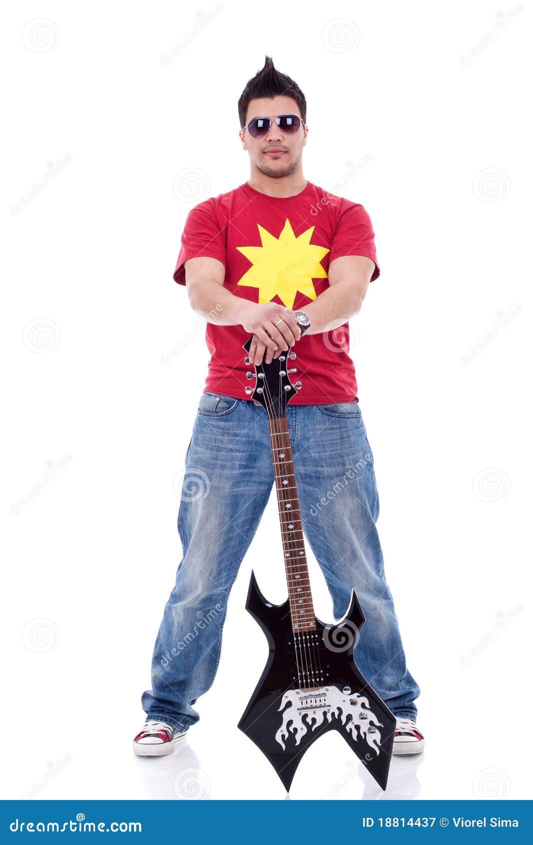 Rock star stock image. Image of copy, musician, metal - 18814437