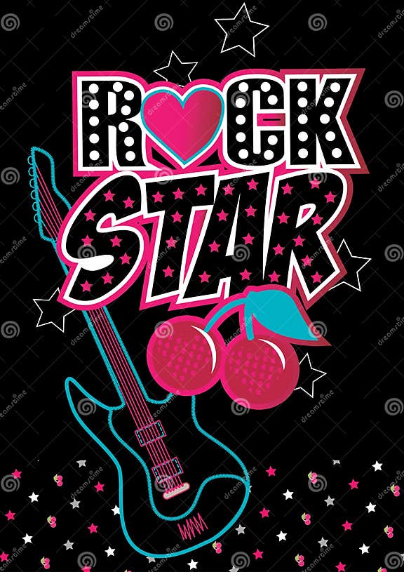 Rock star. stock vector. Illustration of rock, swatch - 36579884