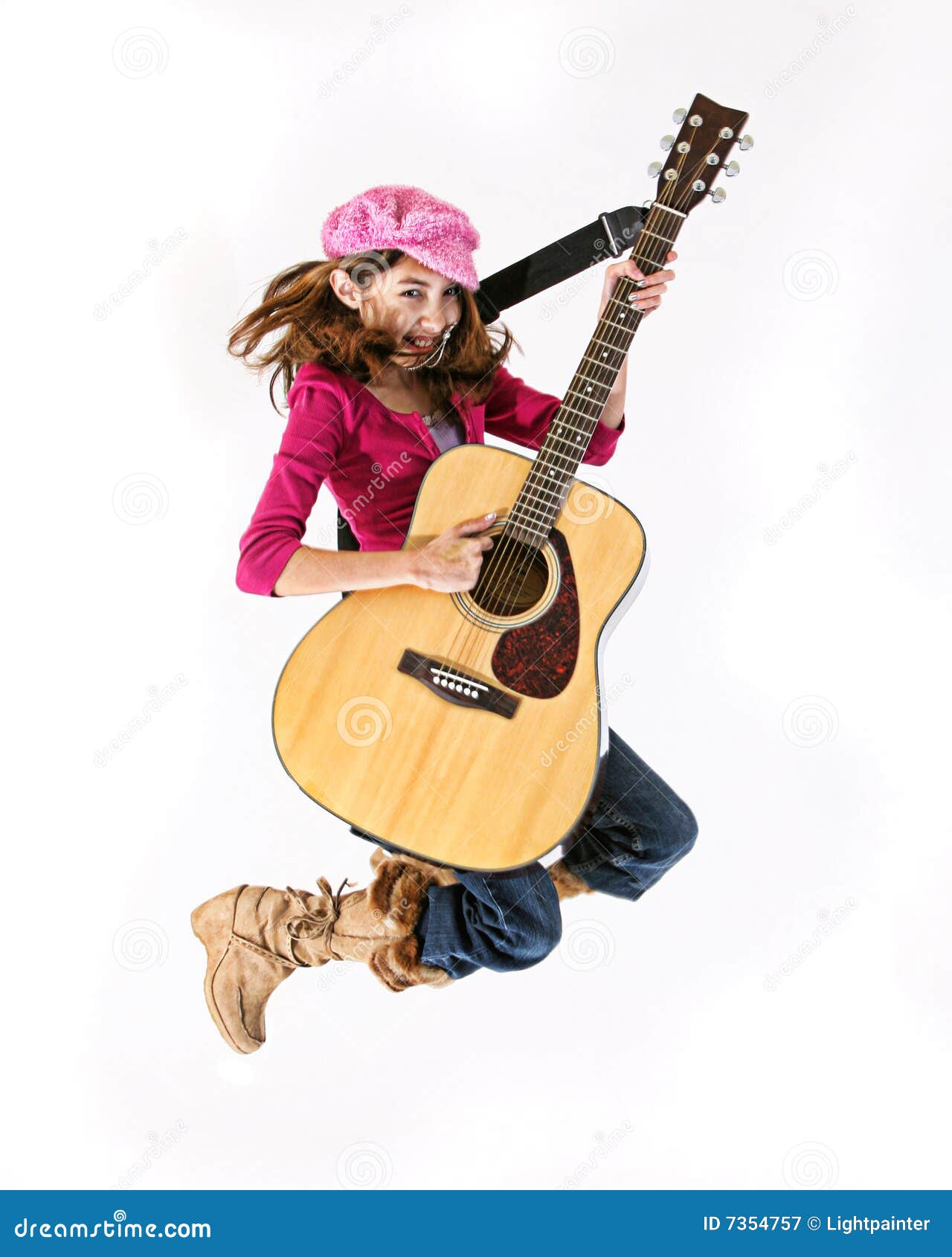 Rock star stock image. Image of girl, beautiful, rockstar - 7354757