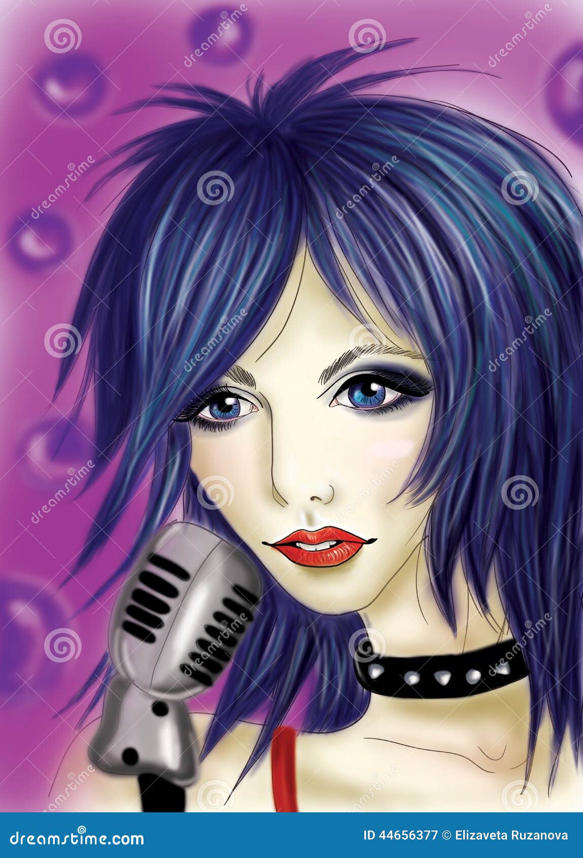 Rock star stock image. Image of rebel, eyes, eyelashes - 44656377