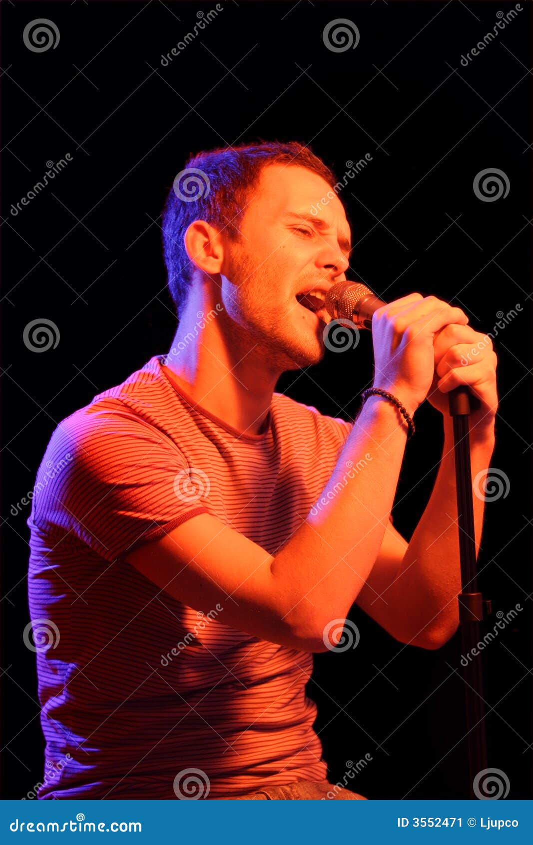 Rock star at a concert stock image. Image of entertainment - 3552471