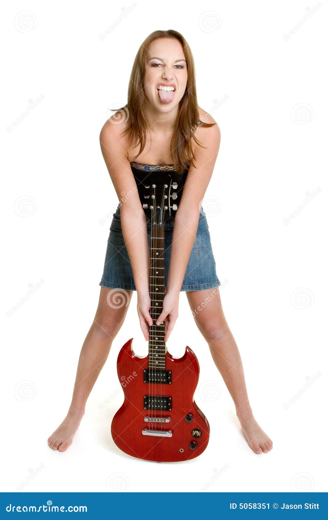 Rock Star Girl stock image. Image of teenage, beautiful - 5058351