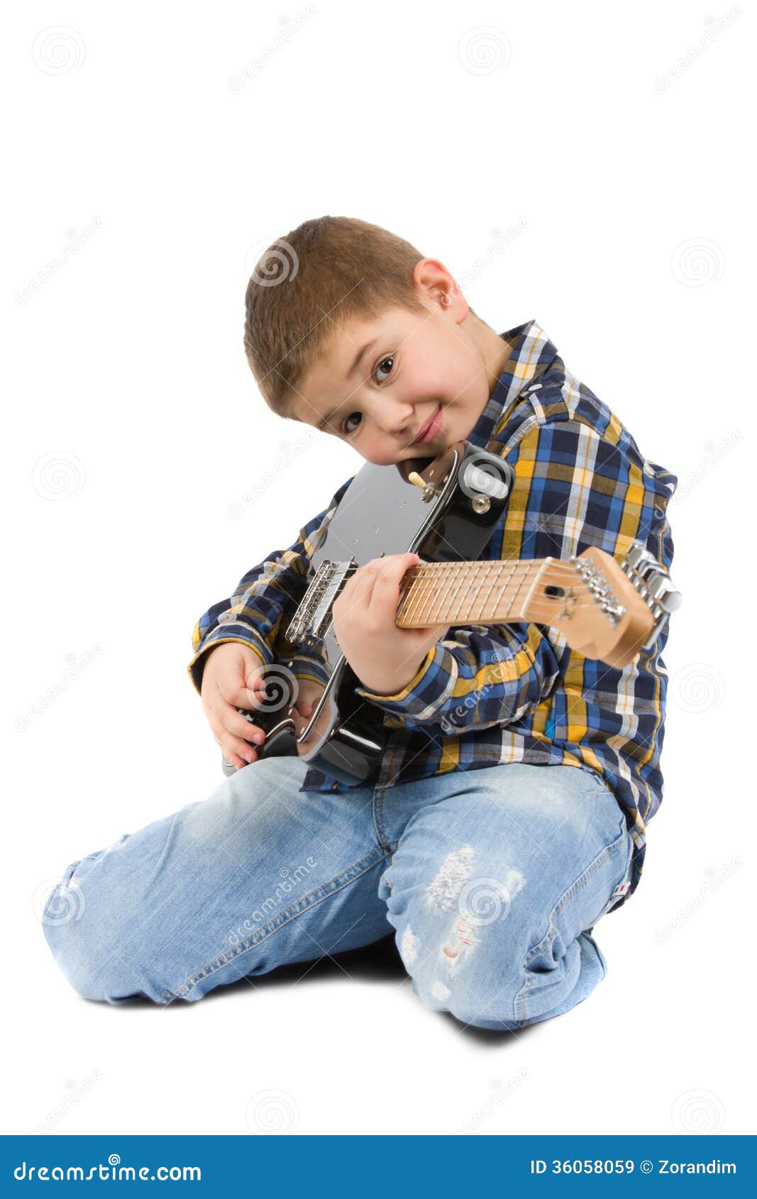 Rock star kid stock image. Image of guitarist, instrument - 36058059
