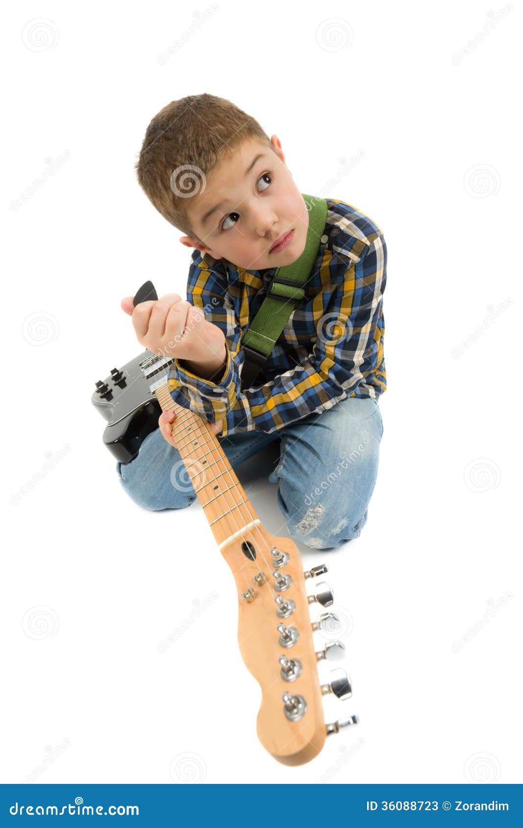 Rock star kid stock image. Image of male, punk, instrument - 36088723